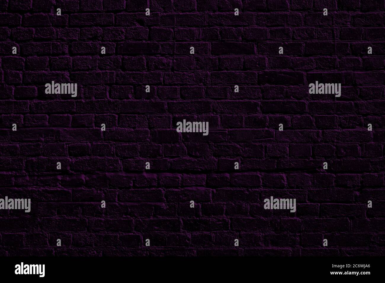 Violet brick wall. Loft interior design. Violet paint of facade ...