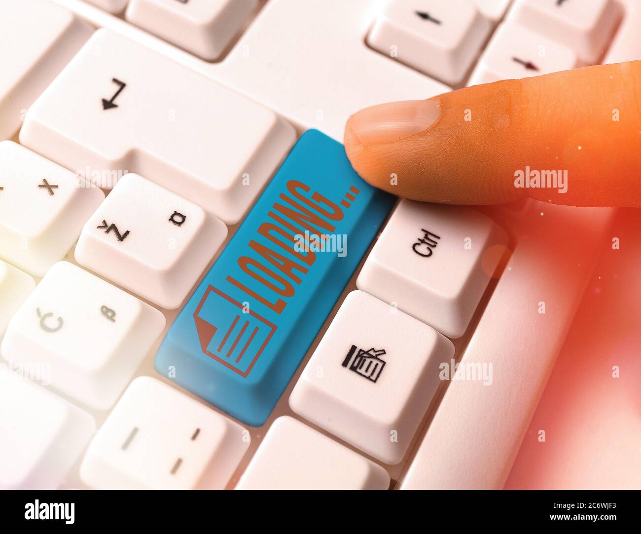 Writing note showing Loading.... Business concept for applying an extra ...