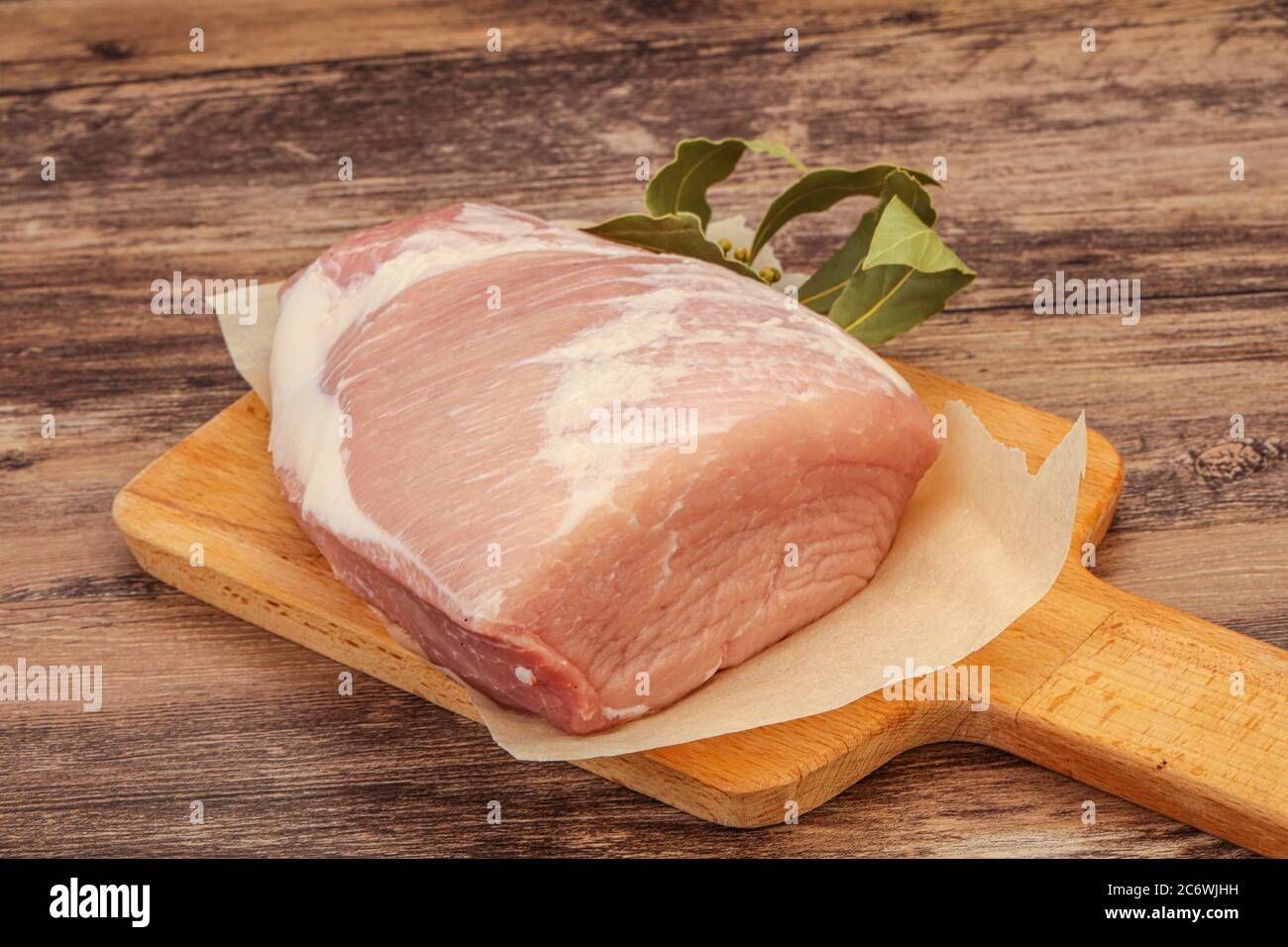 Raw pork meat ready for cooking Stock Photo - Alamy