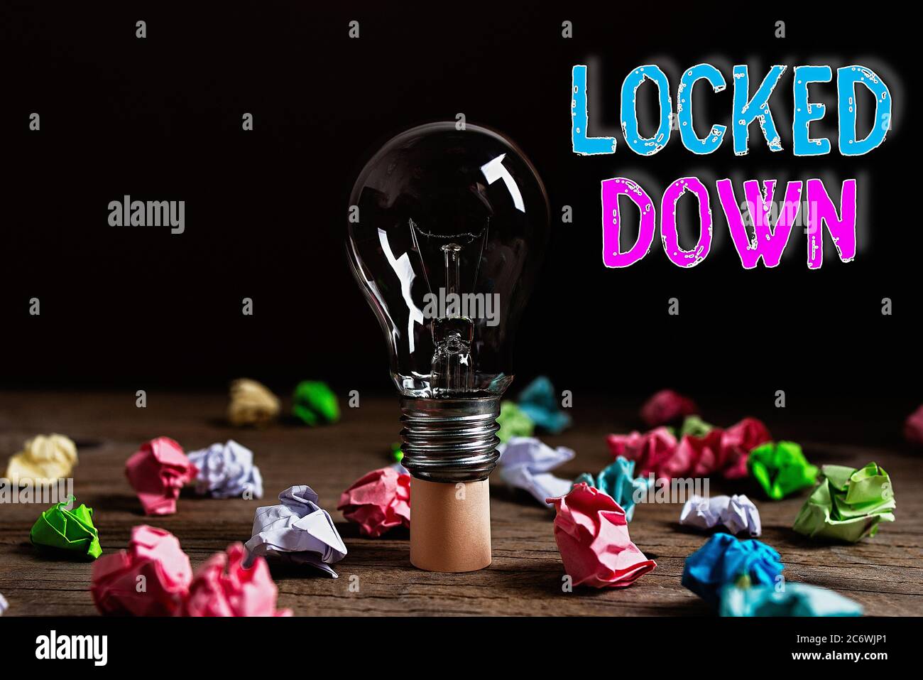 Word writing text Locked Down. Business photo showcasing emergency ...