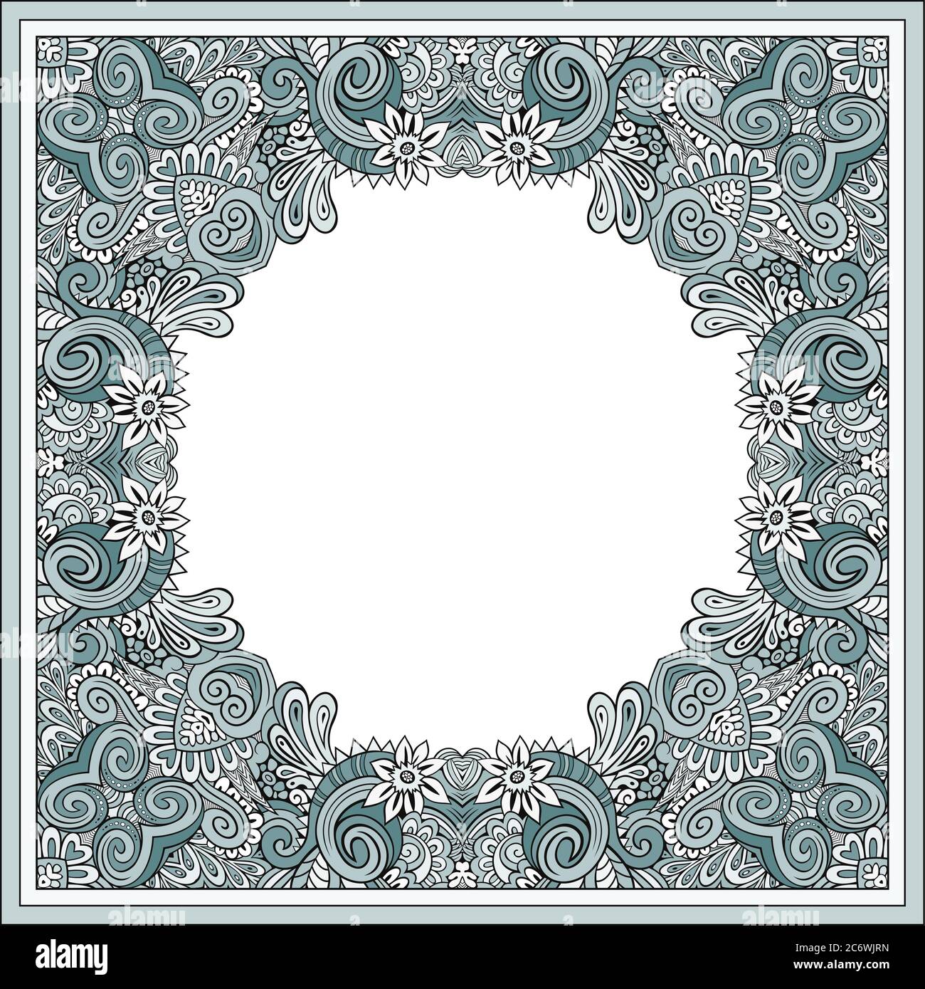Floral vector border. Nature illustration Stock Vector Image & Art - Alamy