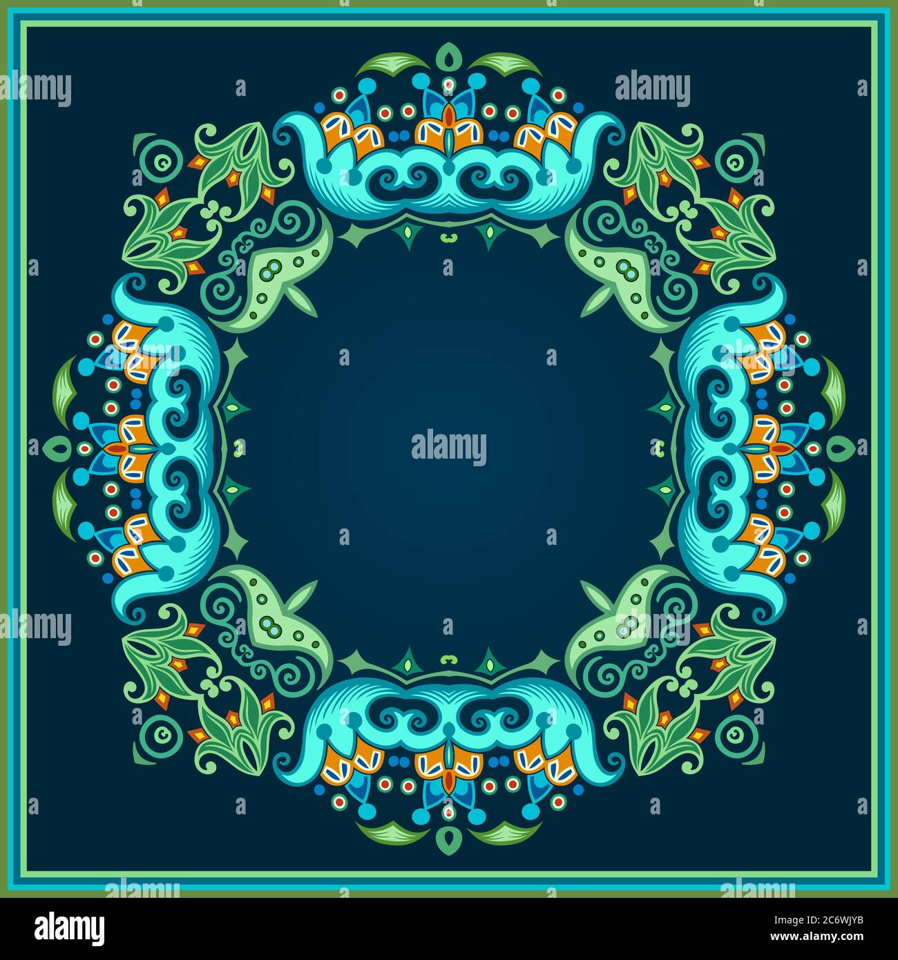 Floral vector border. Nature illustration Stock Vector Image & Art - Alamy