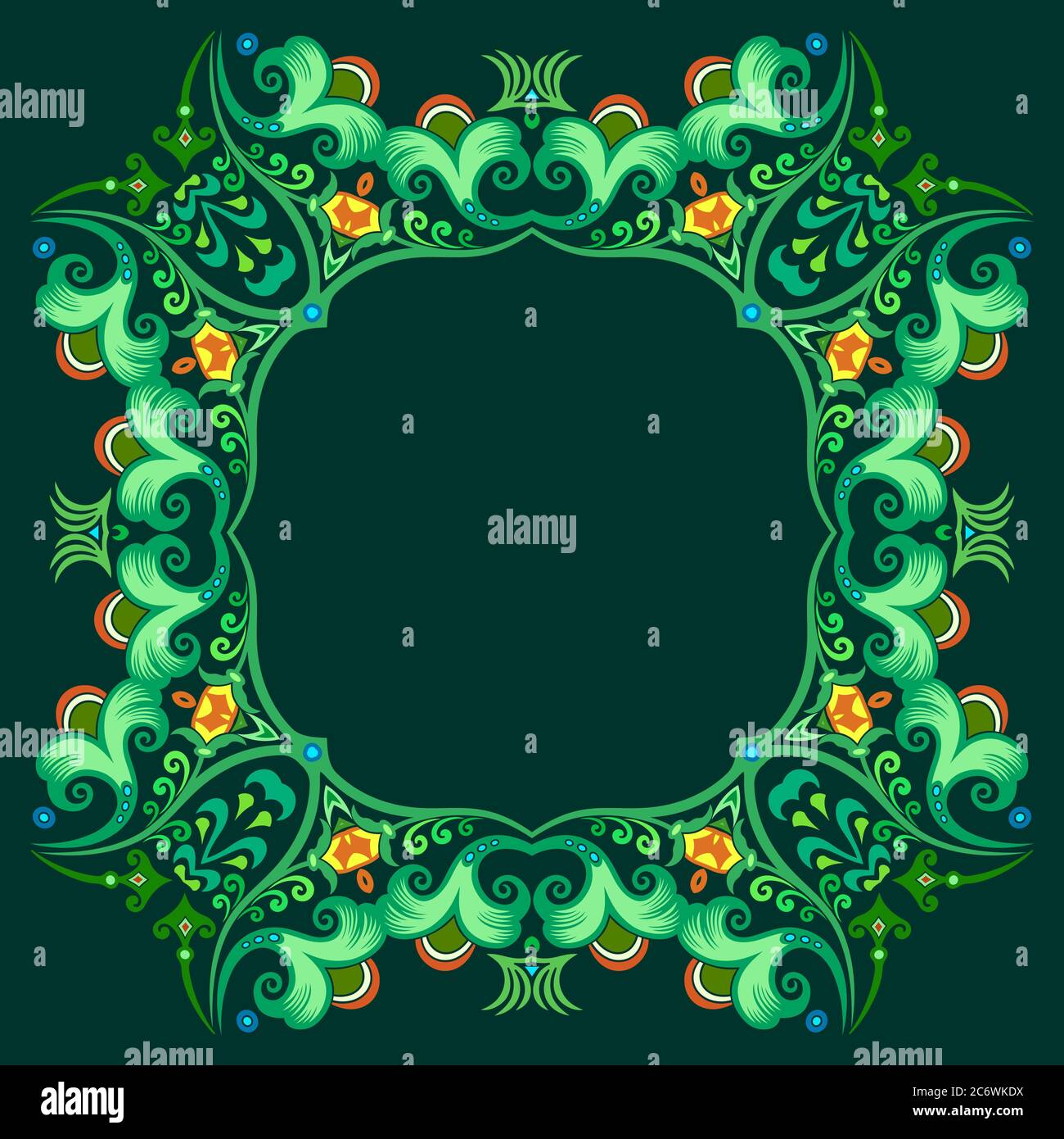 Floral vector border. Nature illustration Stock Vector Image & Art - Alamy