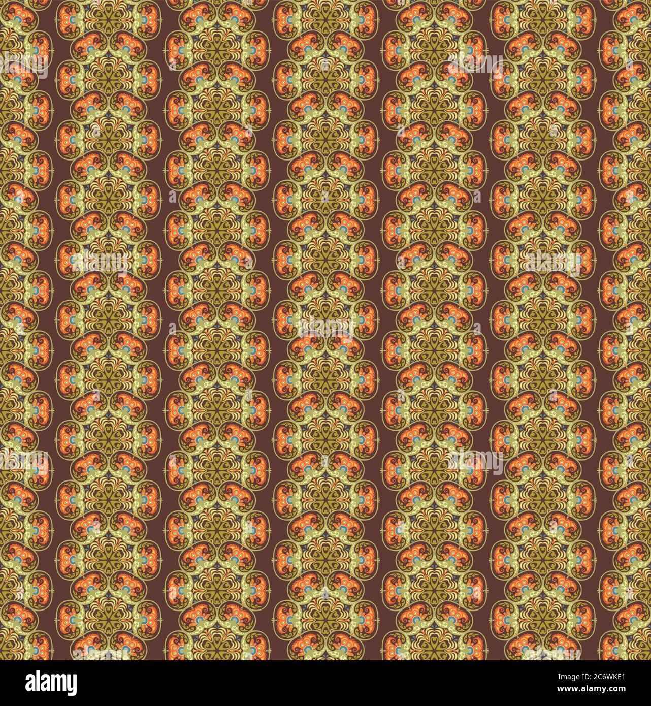Vector Abstract Nature Seamless Pattern Stock Vector Image And Art Alamy