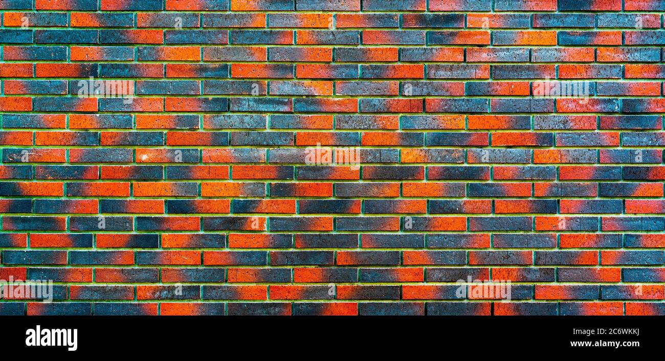 Red brick wall. Loft interior design. Architectural background Stock ...