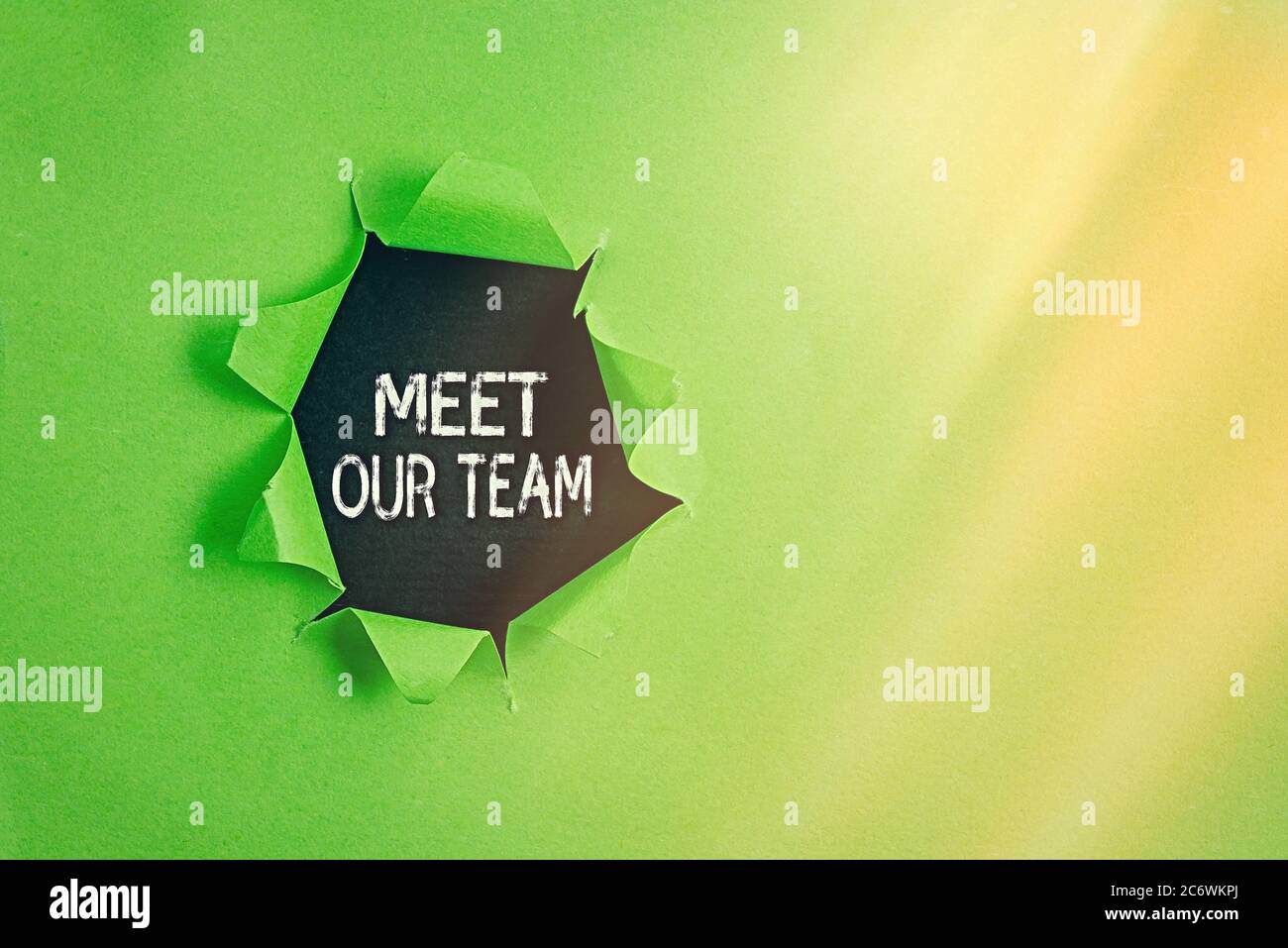 Writing note showing Meet Our Team. Business concept for introducing ...