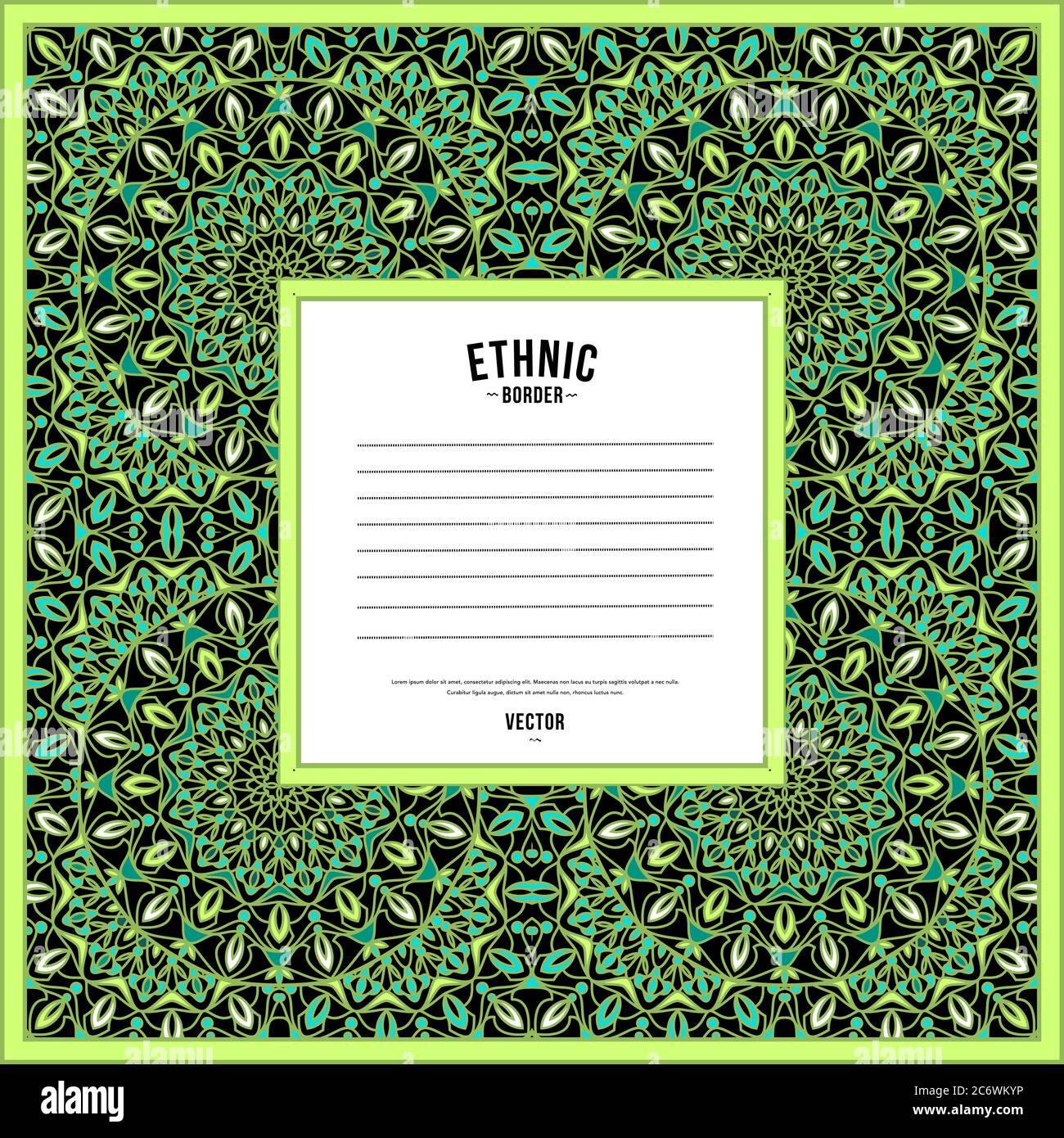 Vector ornamental vintage ethnic border Stock Vector Image & Art - Alamy