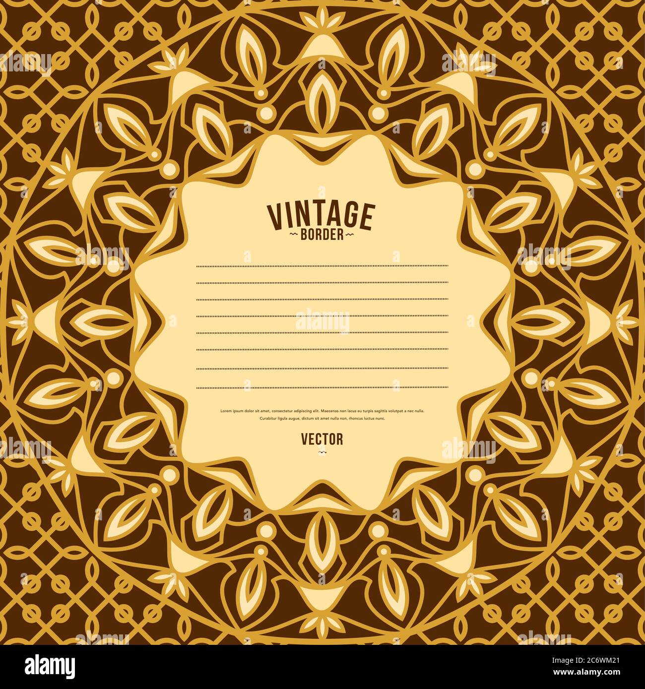 Vector decorative ornamental vintage frame Stock Vector Image & Art - Alamy
