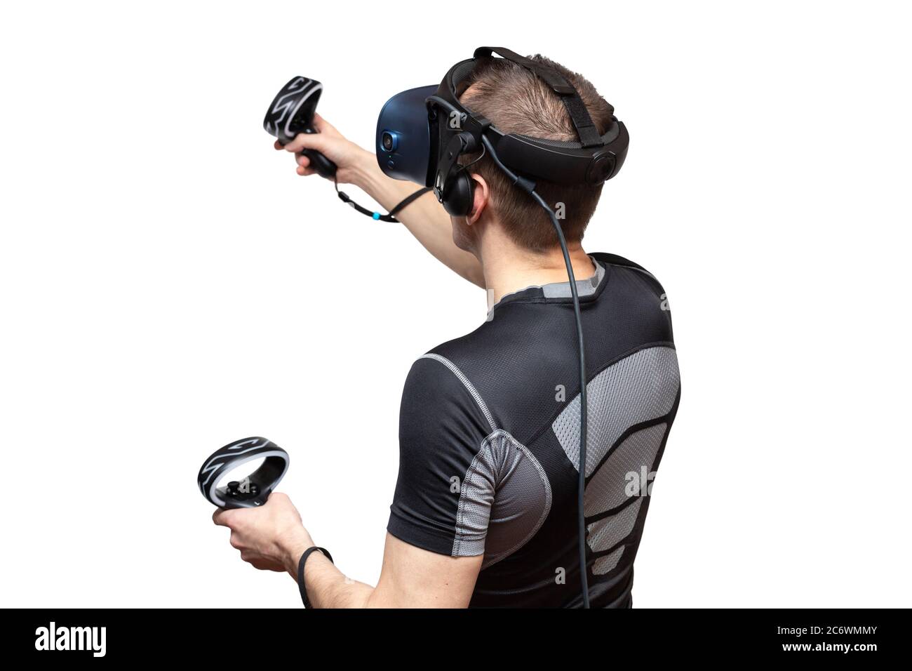 Reality virtual man concept hands hi-res stock photography and images ...