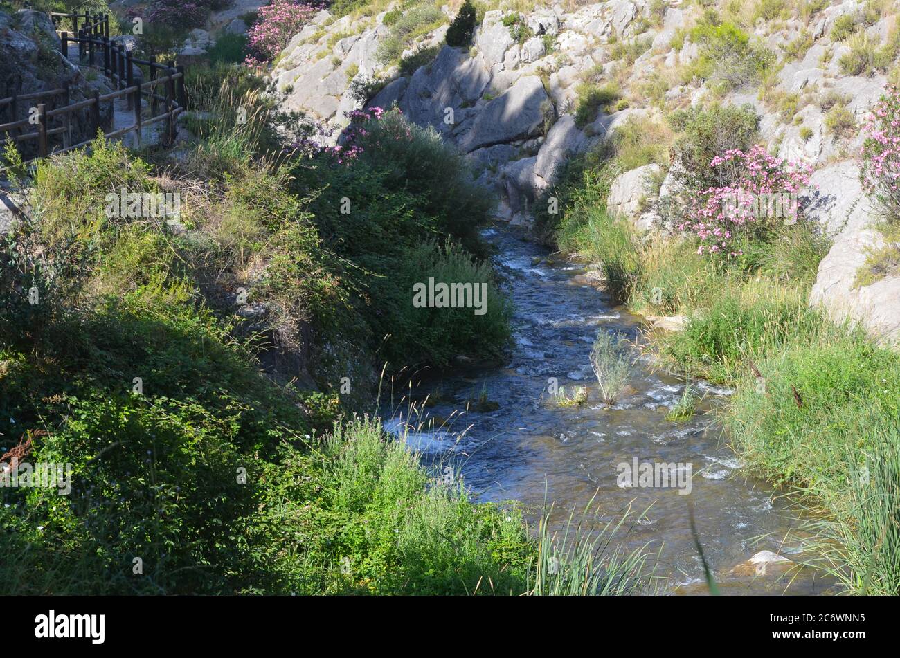 The Palancia river, an example of Mediterranean mountain river in ...