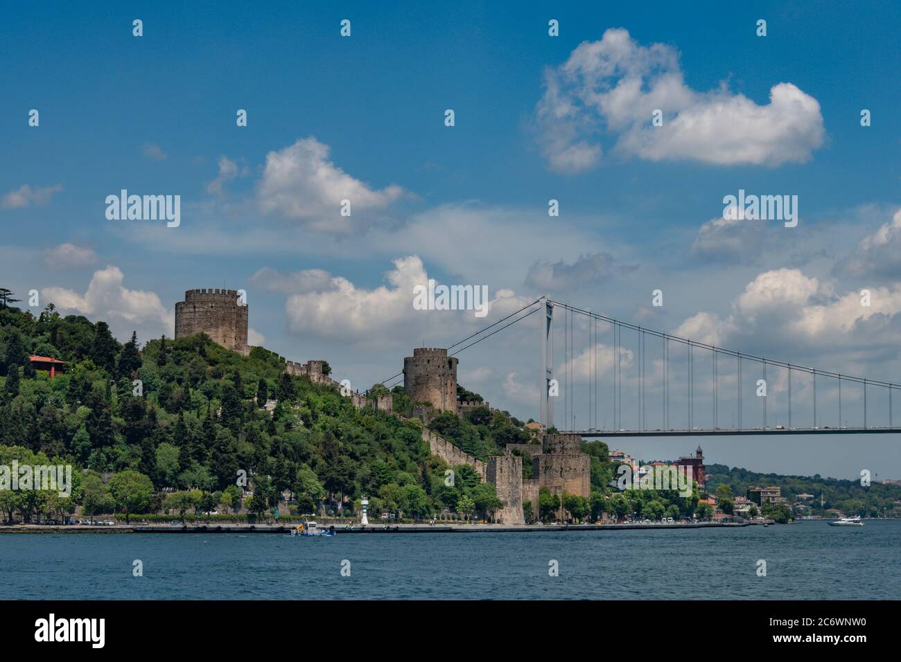 The Rumeli Hisar Castle in Sariyer district of Istanbul, Turkey Stock ...
