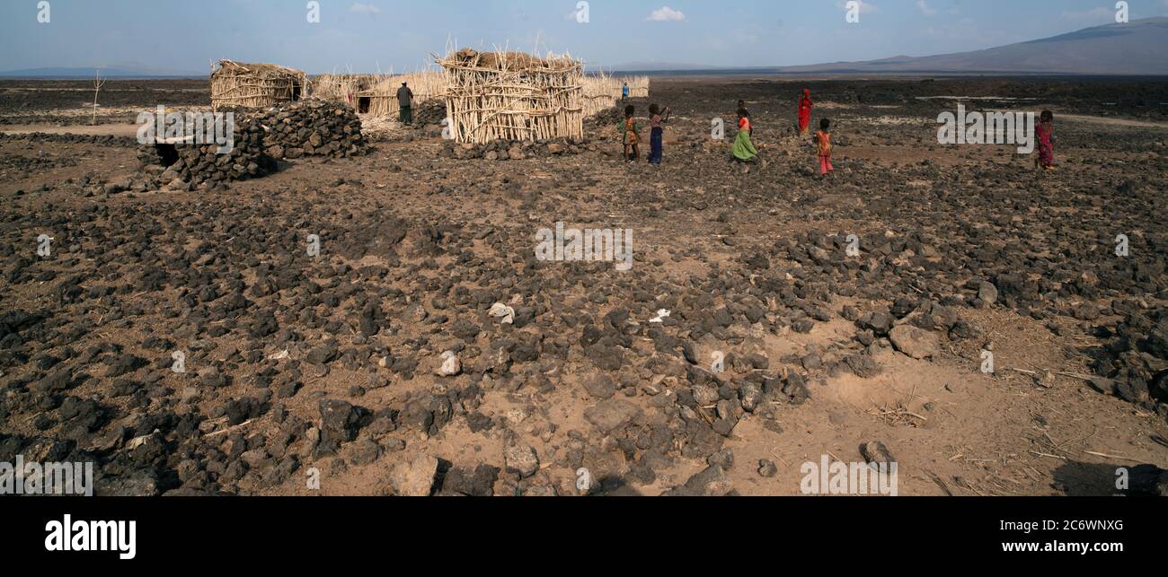 An indigenous Afar family somehow manage to survive living in the ...