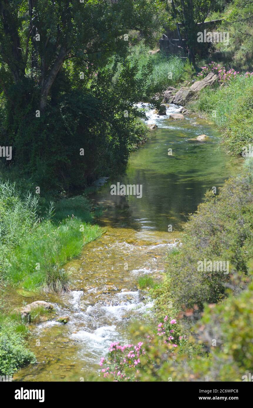 The Palancia river, an example of Mediterranean mountain river in ...
