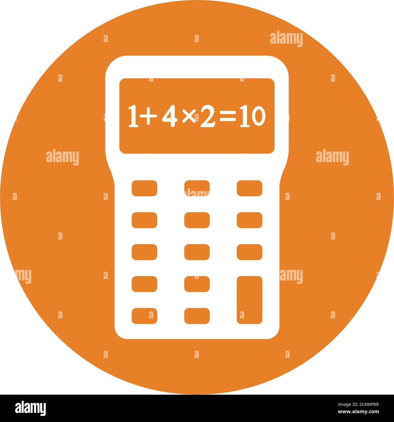 Digital calculator Cut Out Stock Images & Pictures - Alamy