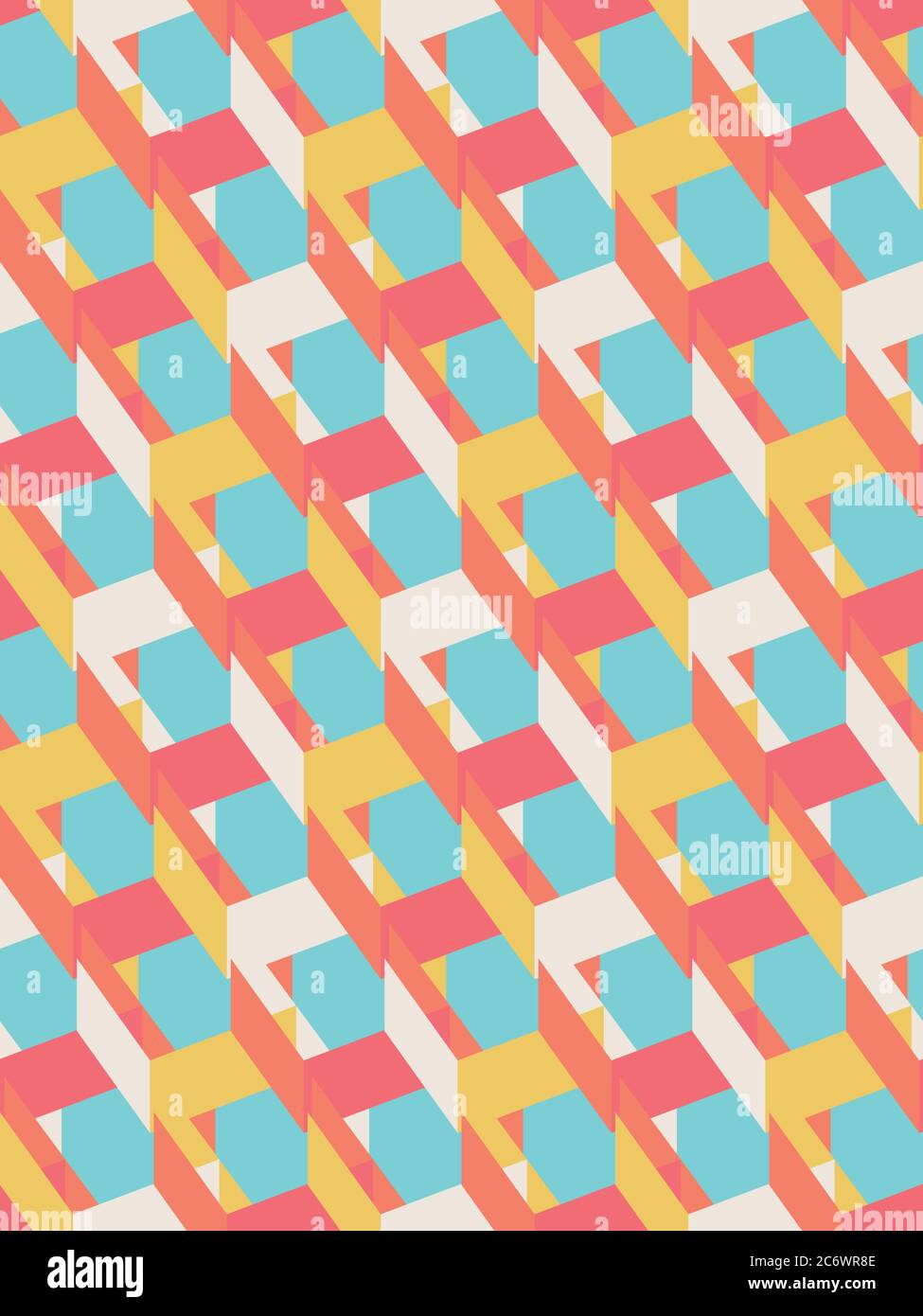 Seamless pattern in summer colors Stock Vector Image & Art - Alamy