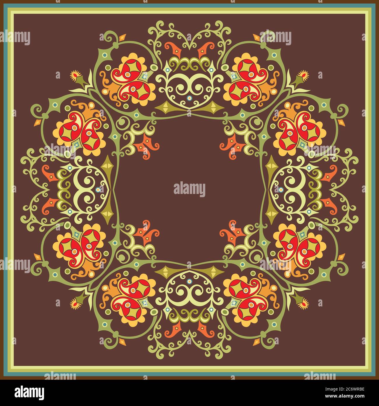 Floral vector vintage border. Frame design Stock Vector Image & Art - Alamy