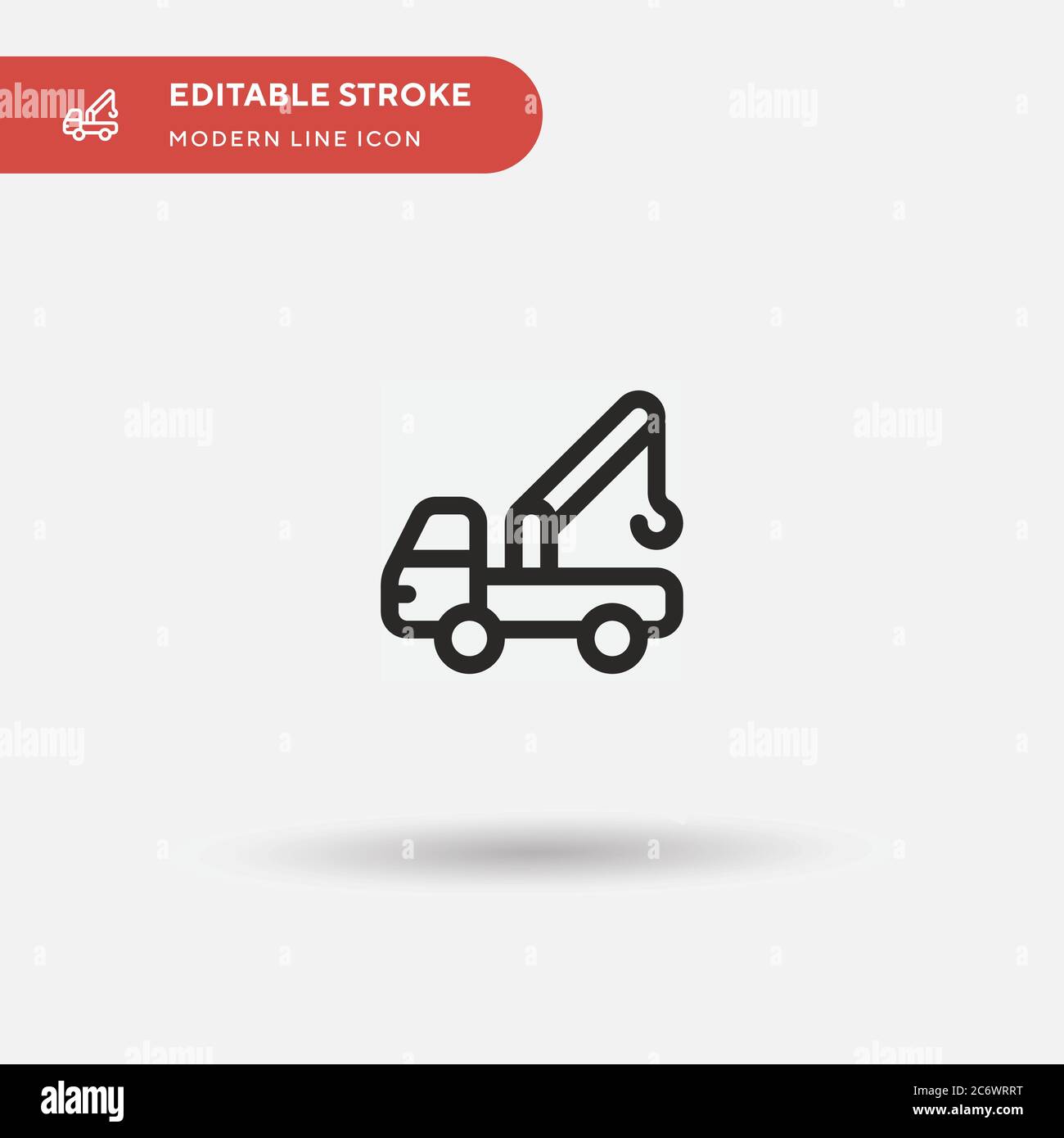 Crane Simple vector icon. Illustration symbol design template for web ...