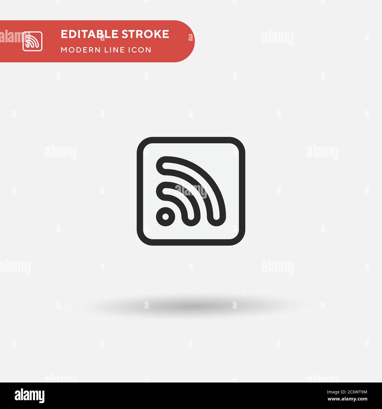 Image rss feed icon Stock Vector Images - Alamy