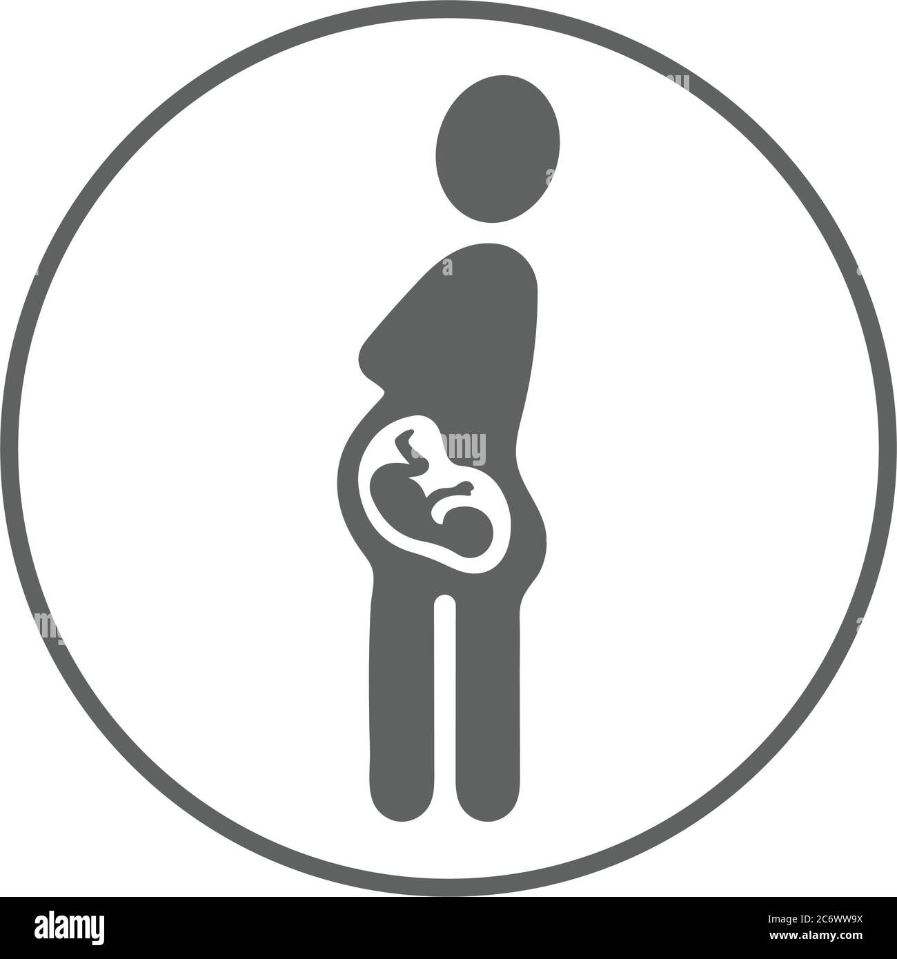 Pregnant pictogram Stock Vector Images - Alamy
