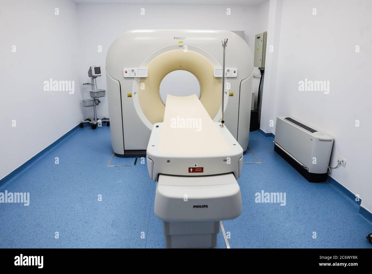 Bucharest / Romania - July 12, 2020: Philips computed tomography, or CT ...