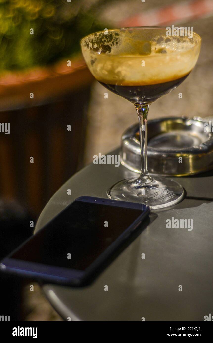 cold shaked coffee outdoors Stock Photo - Alamy