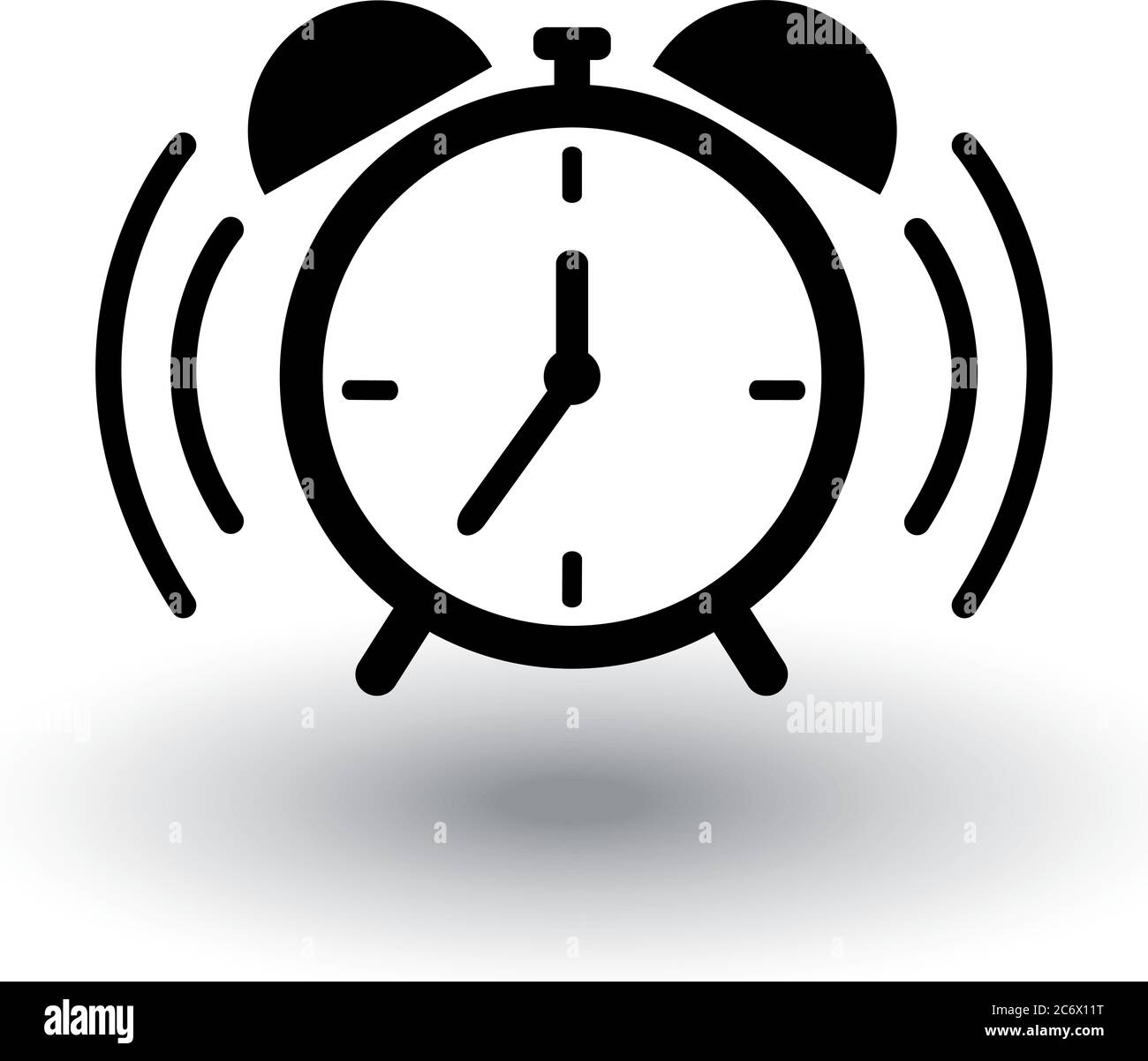 Ringing Alarm Clock Icon