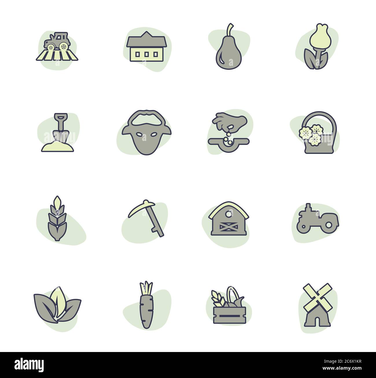 Agricultural icons set Stock Vector Image & Art - Alamy