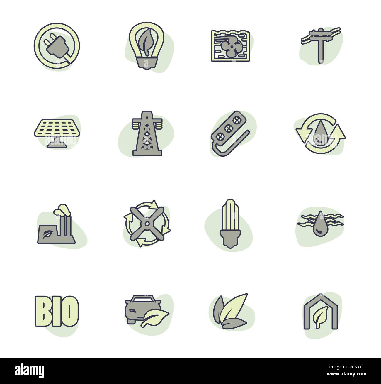 Alternative energy icons set Stock Vector Image & Art - Alamy