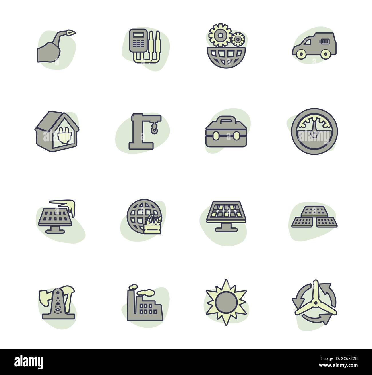 Alternative energy icons set Stock Vector Image & Art - Alamy