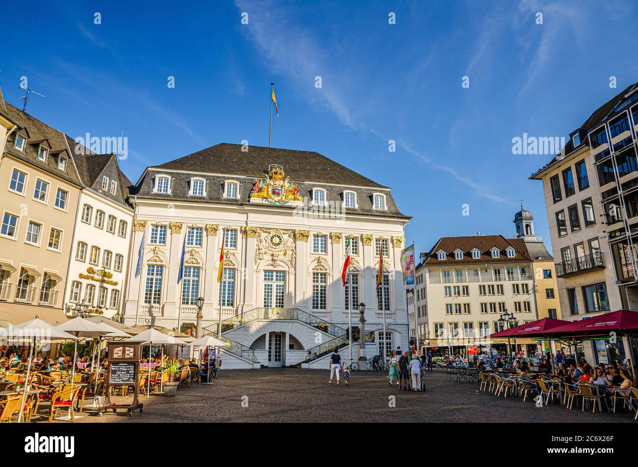 Bonn, Germany, August 23, 2019: Old city hall or Altes Rathaus ...