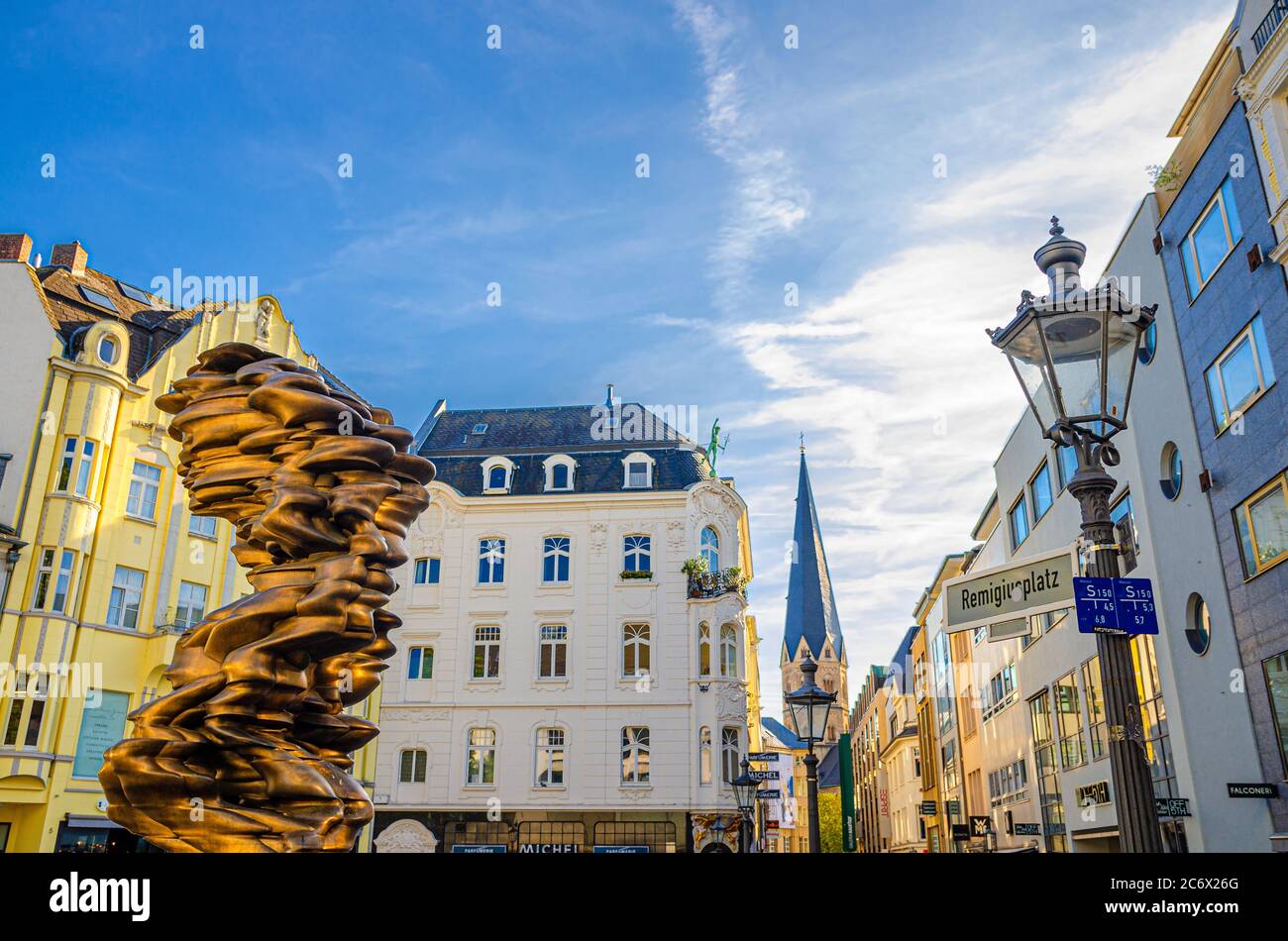 Bonn, Germany, August 23, 2019: buildings in historical city centre ...