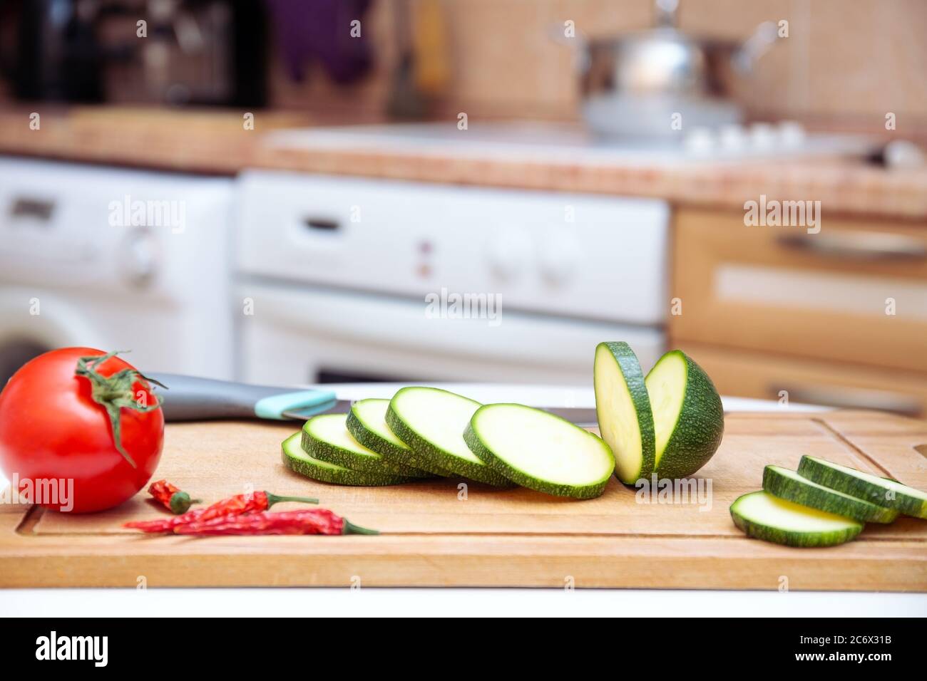 Courgette slices hi-res stock photography and images - Alamy