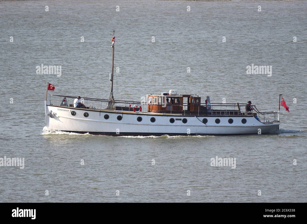 Dunkirk “Little Ship” Sundowner. The motor yachts' Skipper durring the ...