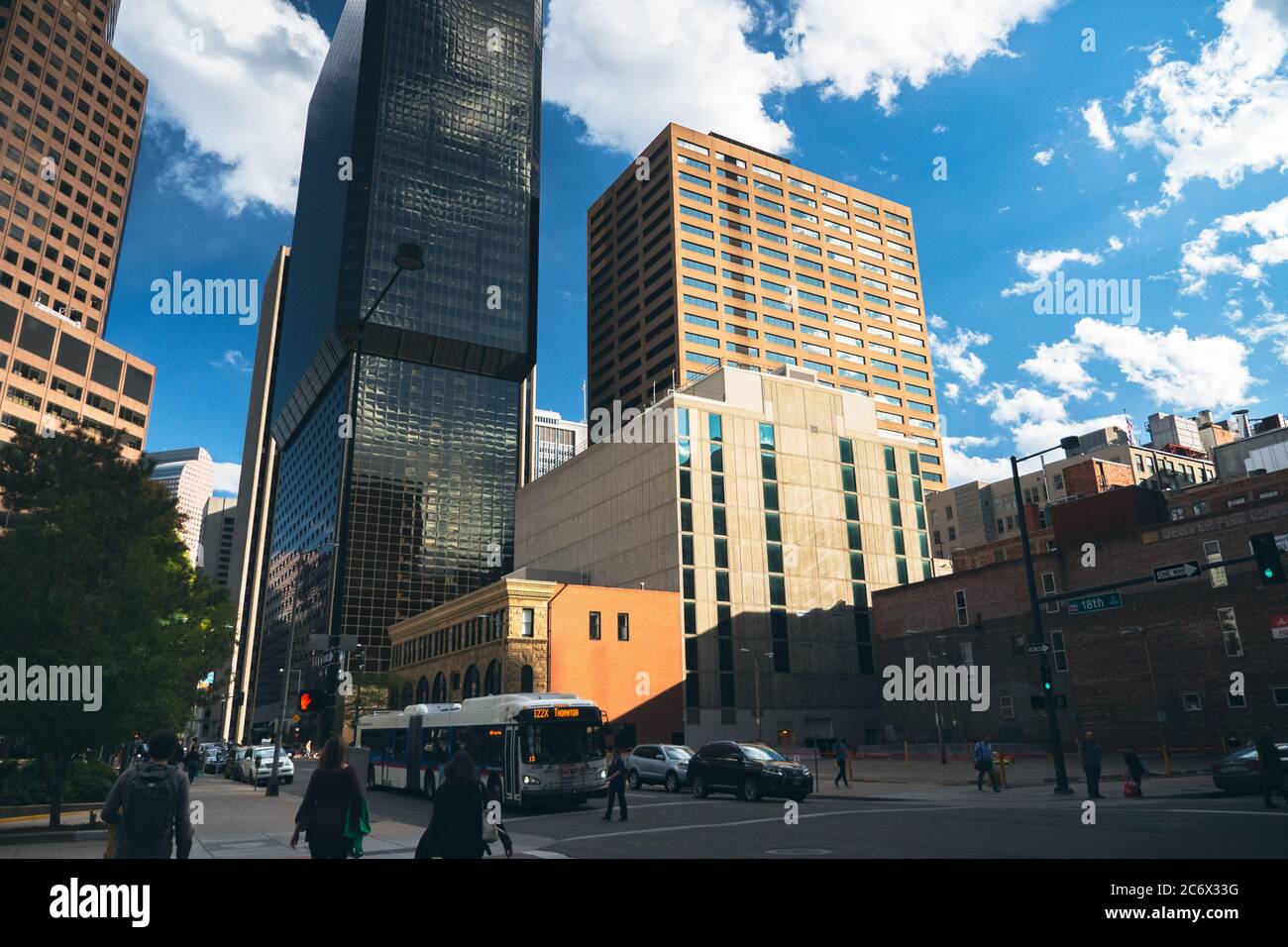Denver skyline and traffic hi-res stock photography and images - Alamy
