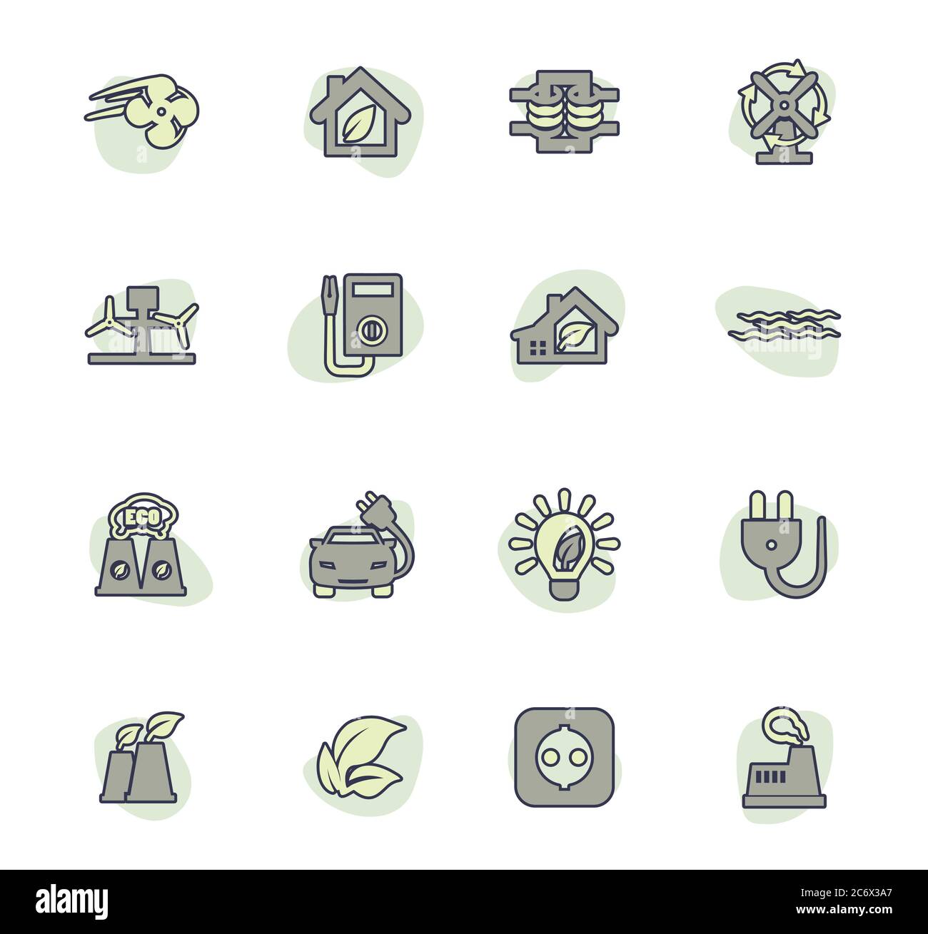 Alternative energy icons set Stock Vector Image & Art - Alamy