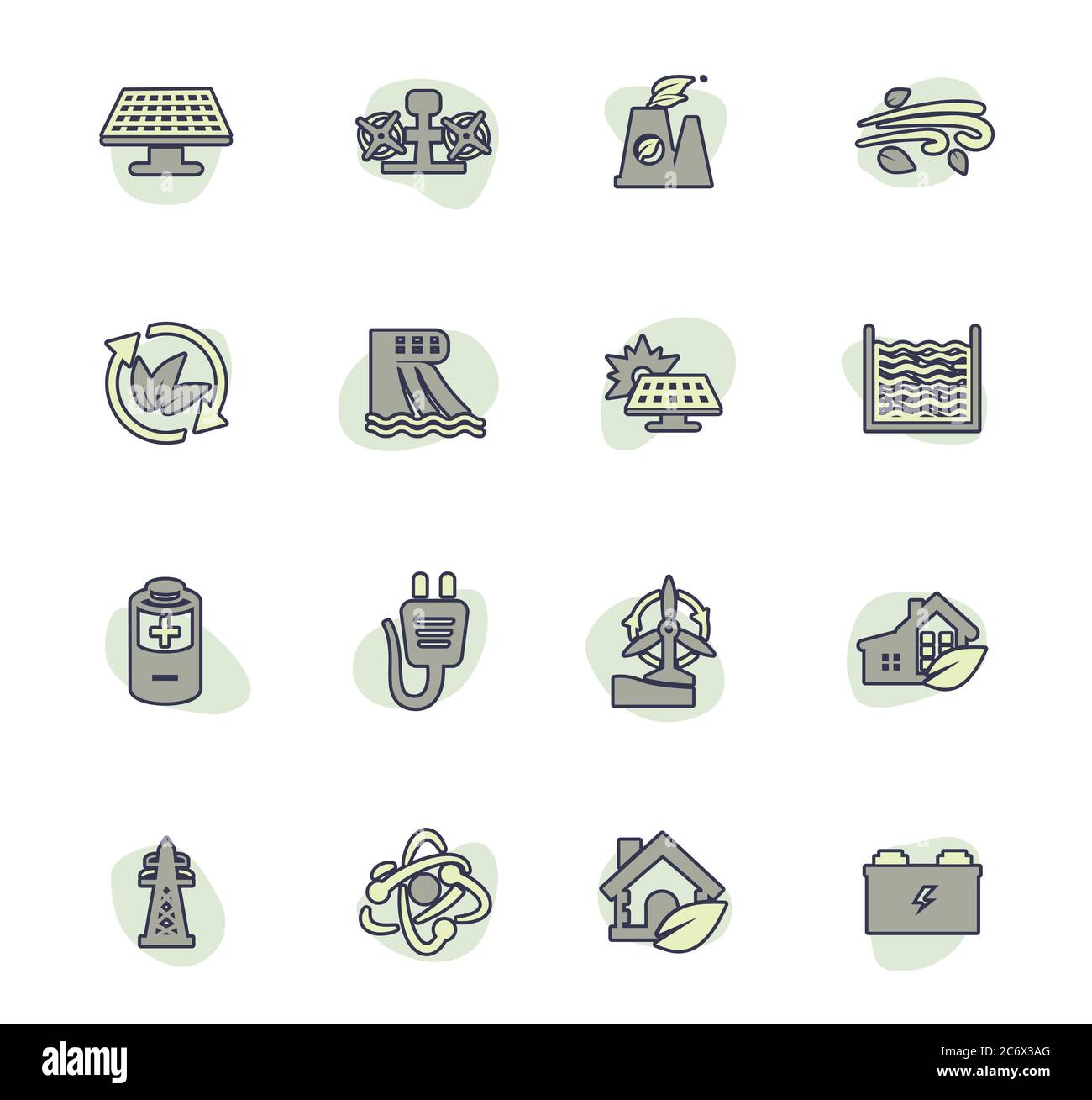 Alternative energy icons set Stock Vector Image & Art - Alamy