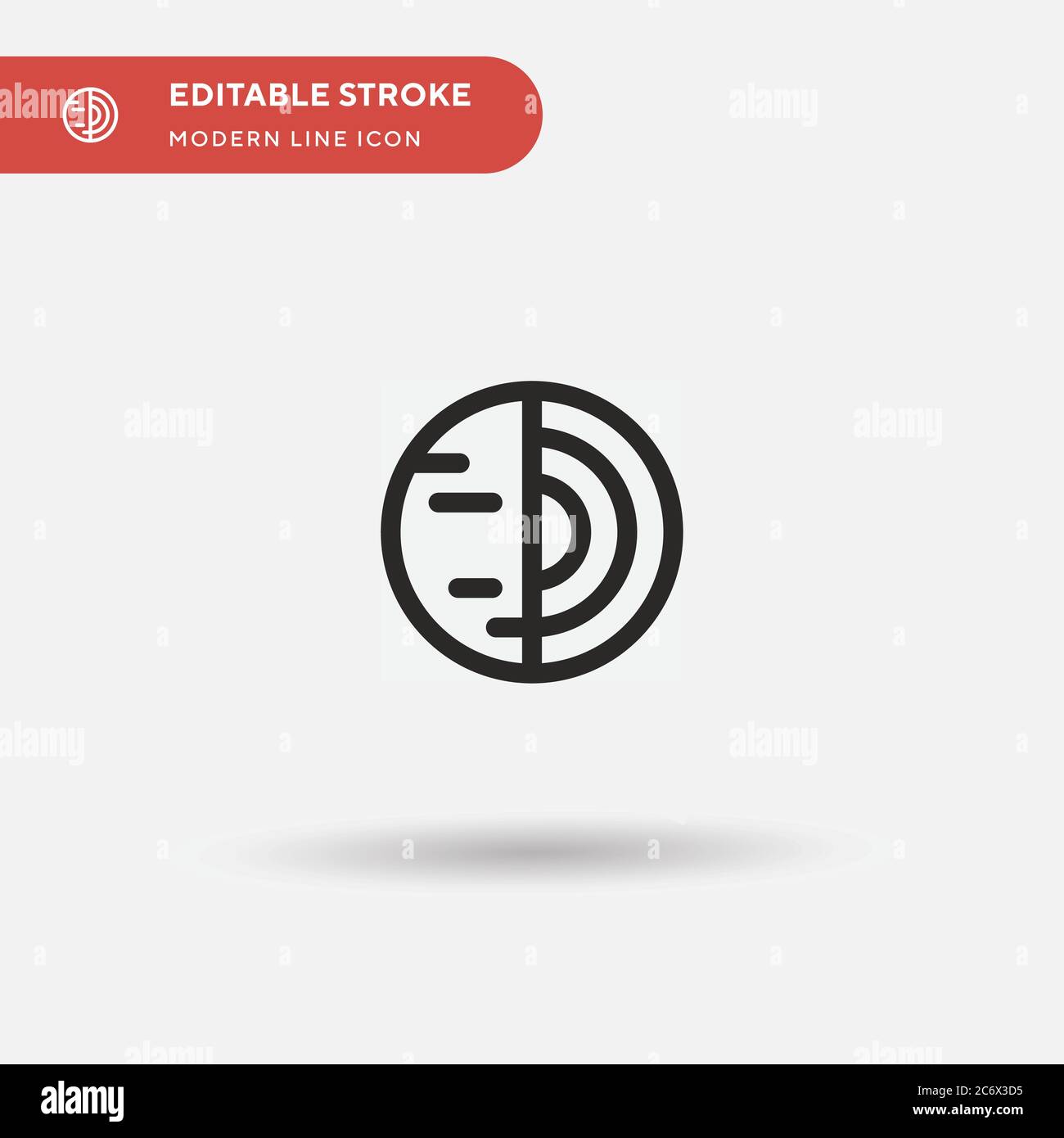 Planet Earth Simple vector icon. Illustration symbol design template ...