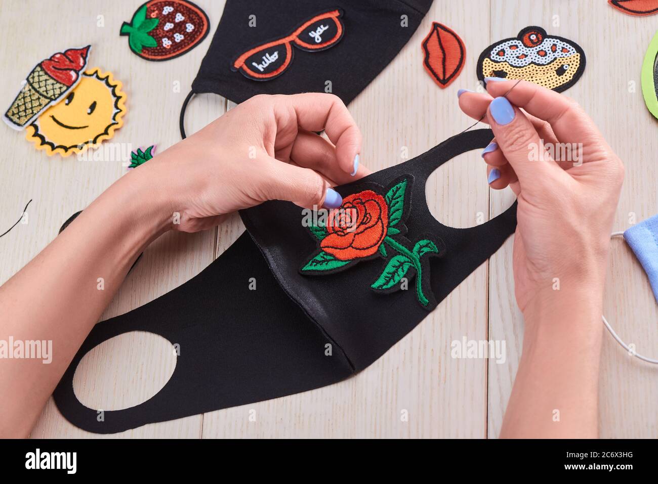 Rose face mask hi-res stock photography and images - Alamy