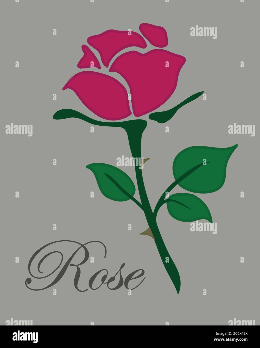 R rose Stock Vector Images - Alamy