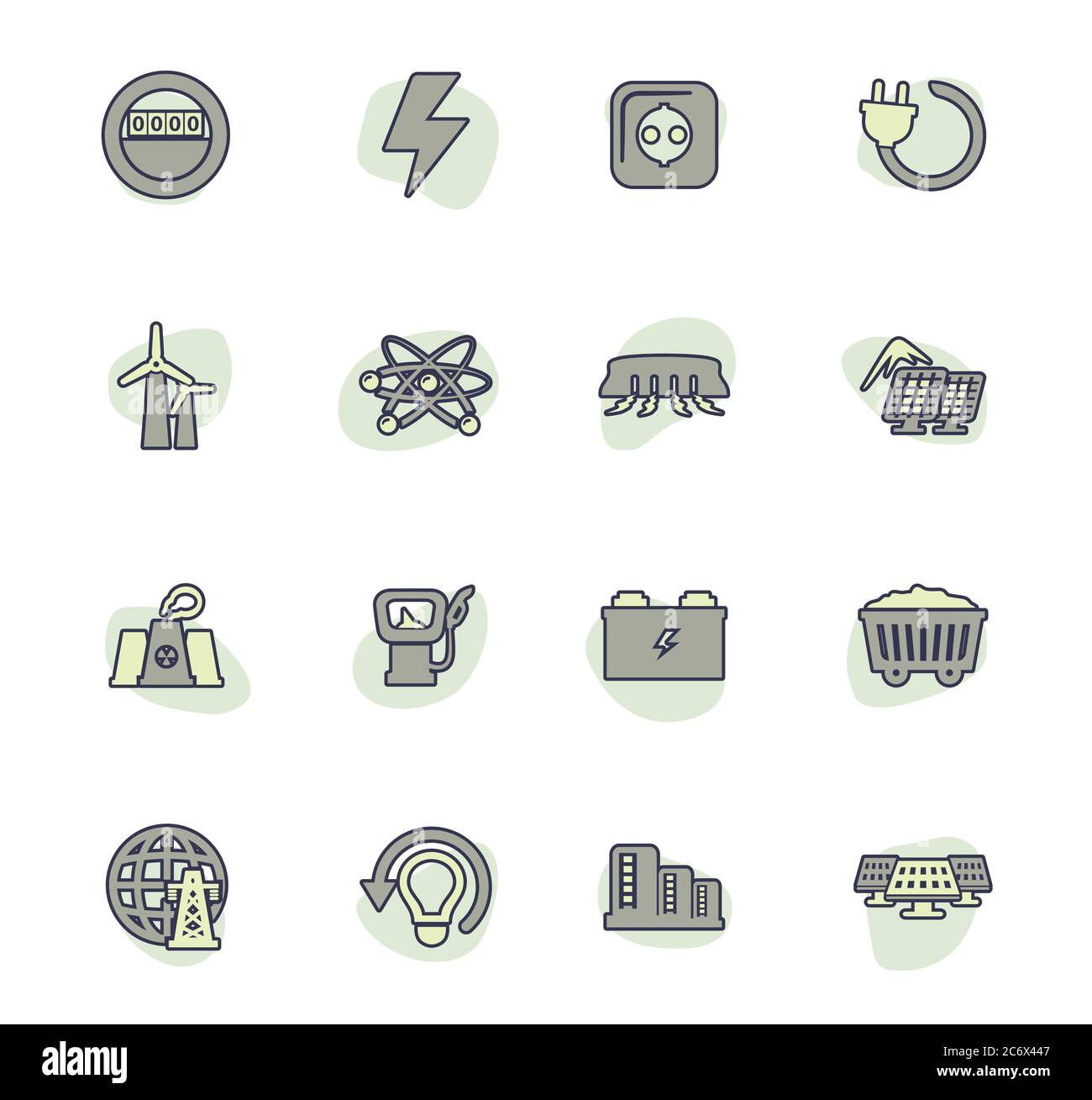 BIO Fuel industry icons set Stock Vector Image & Art - Alamy