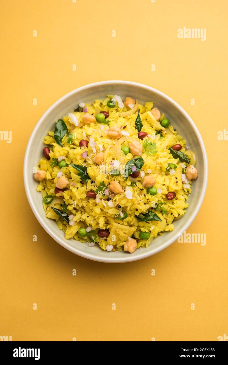Power Kabuli Chana Poha or Protein Rich Choley Pohe, Popular ...