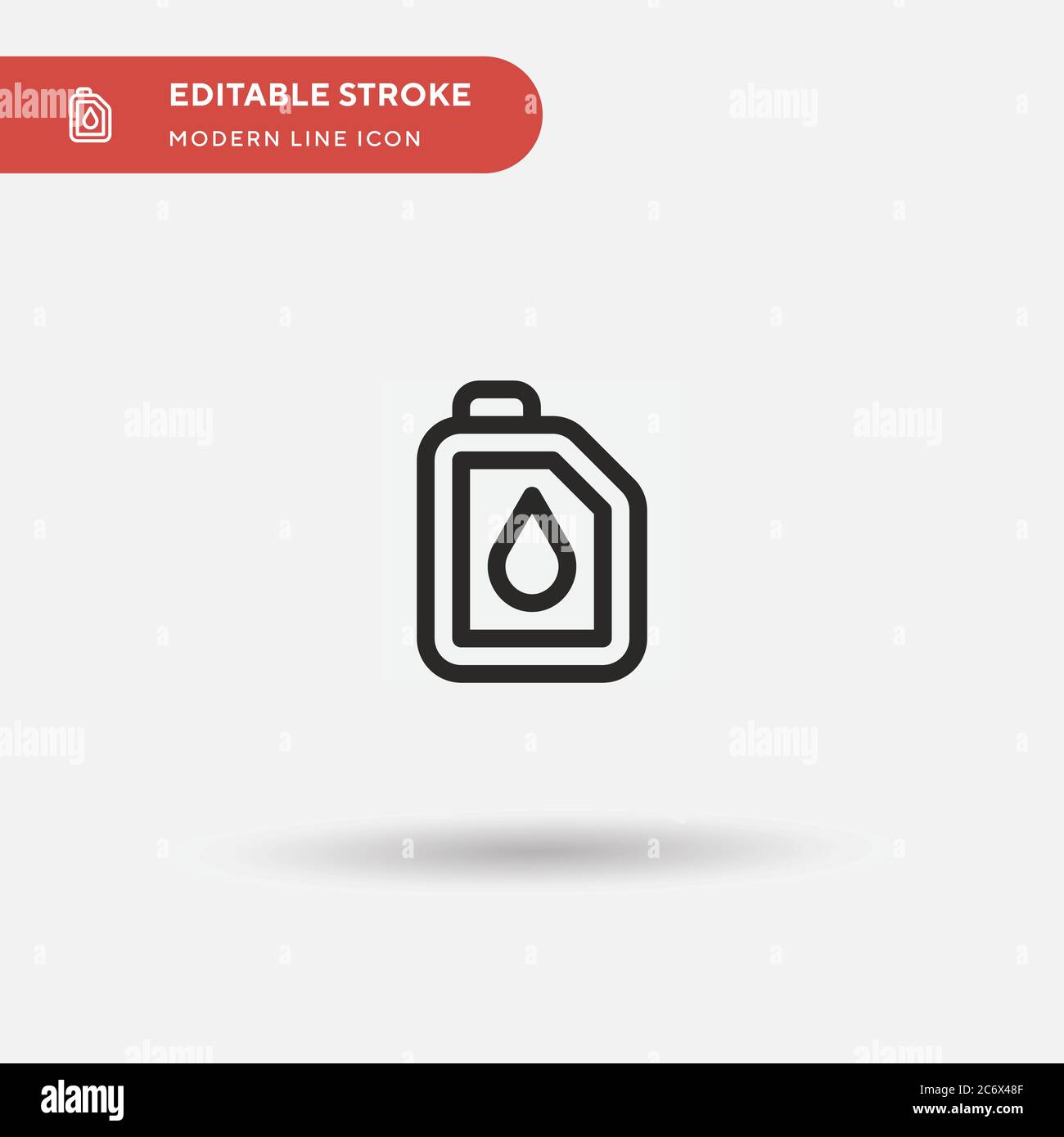 Oil Simple vector icon. Illustration symbol design template for web ...
