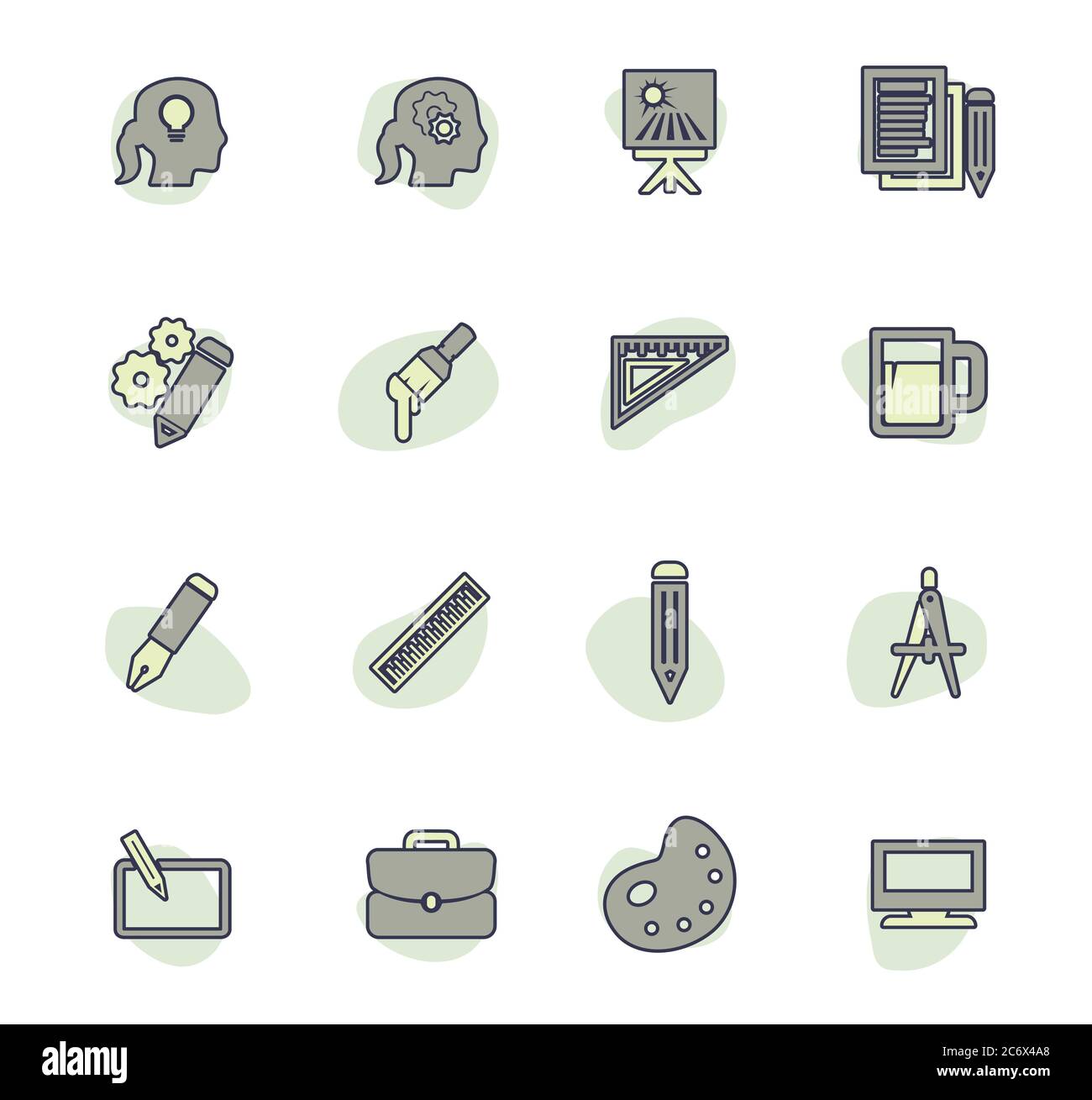 Creative process icons set Stock Vector Image & Art - Alamy