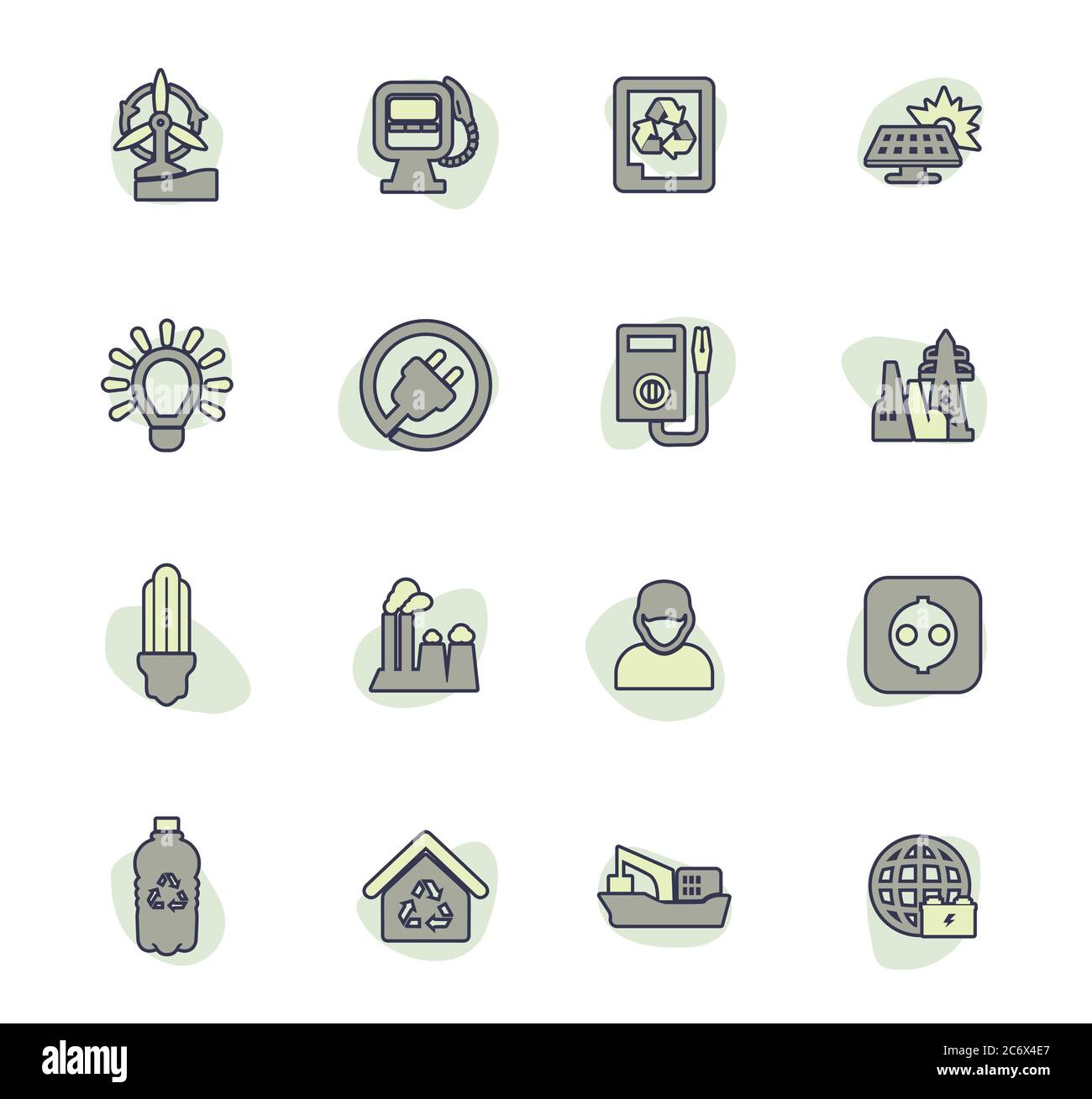 Alternative energy icons set Stock Vector Image & Art - Alamy