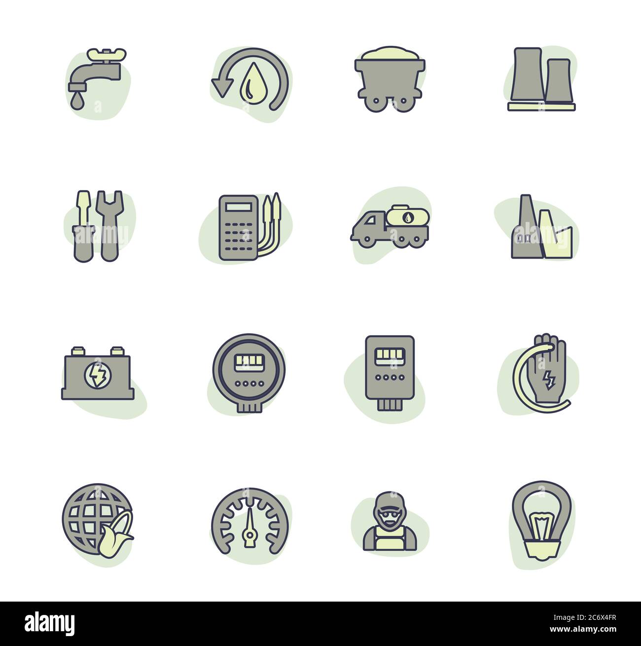 Alternative energy icons set Stock Vector Image & Art - Alamy