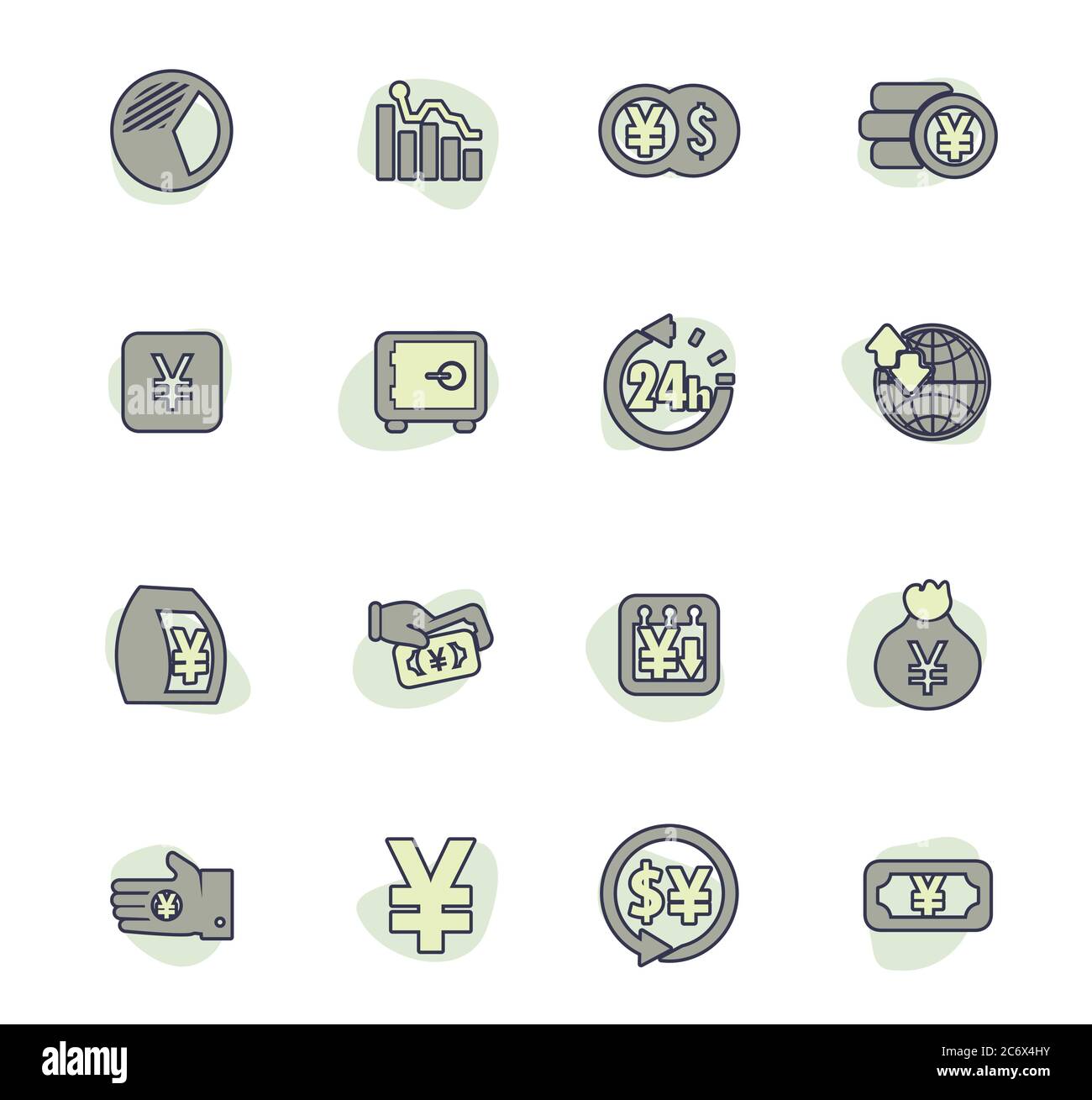 Currency exchange icons set Stock Vector Image & Art - Alamy