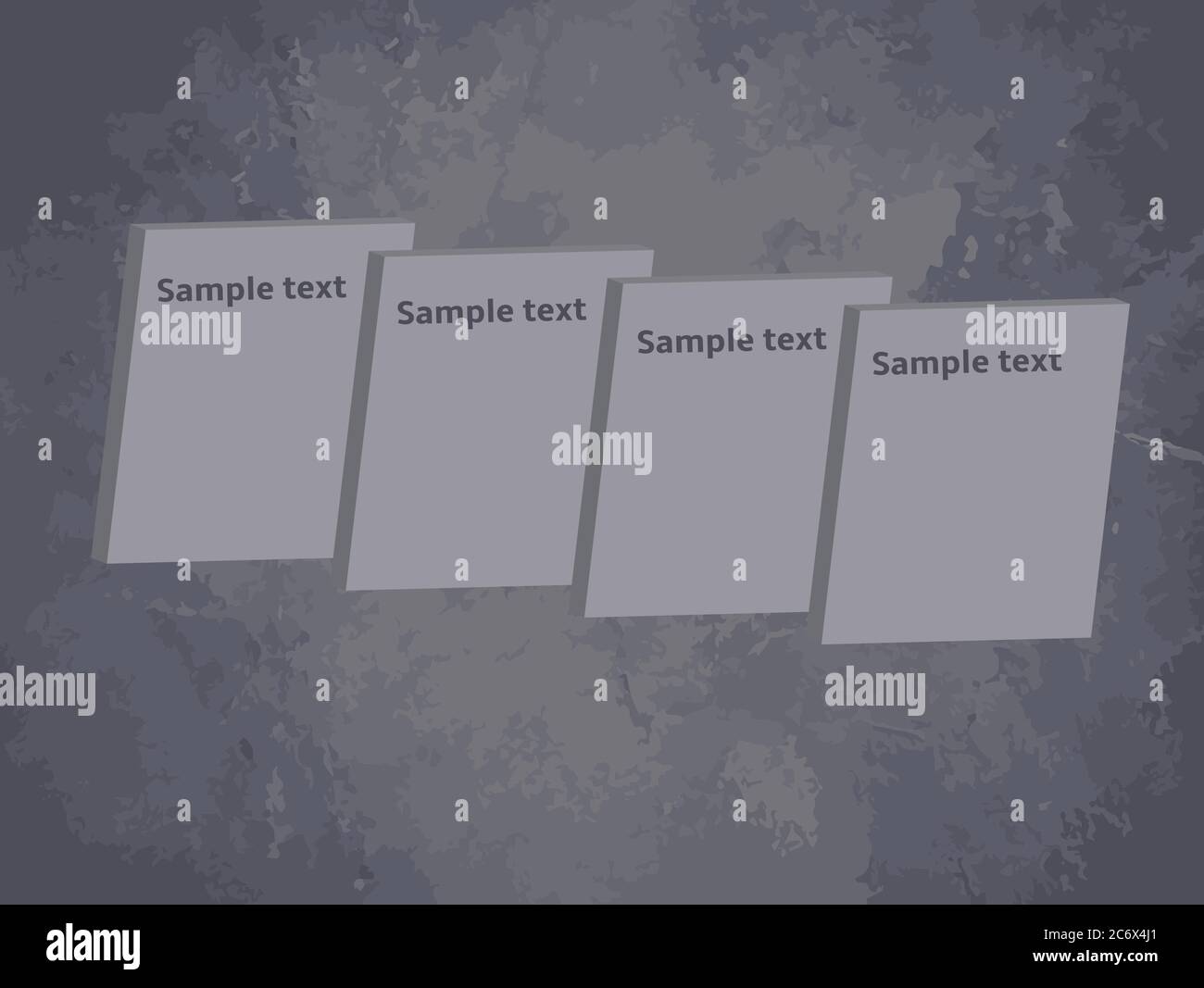 gray retro design text box on grunge grey background Stock Vector Image ...