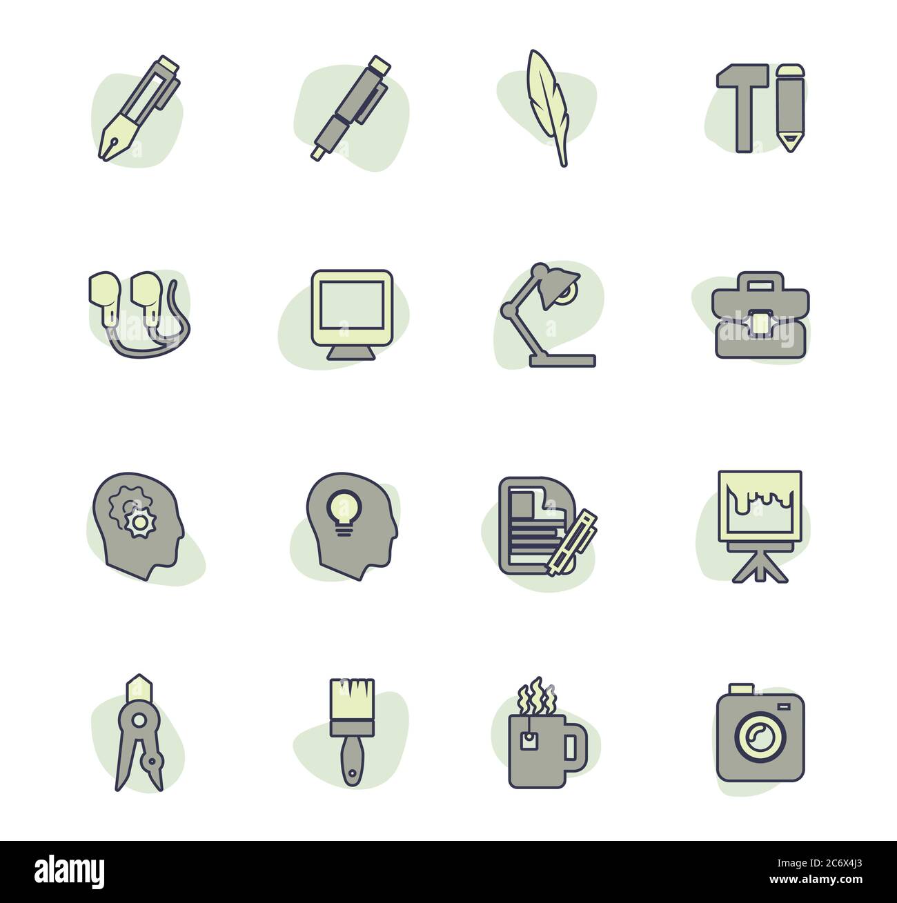 Creative process icons set Stock Vector Image & Art - Alamy