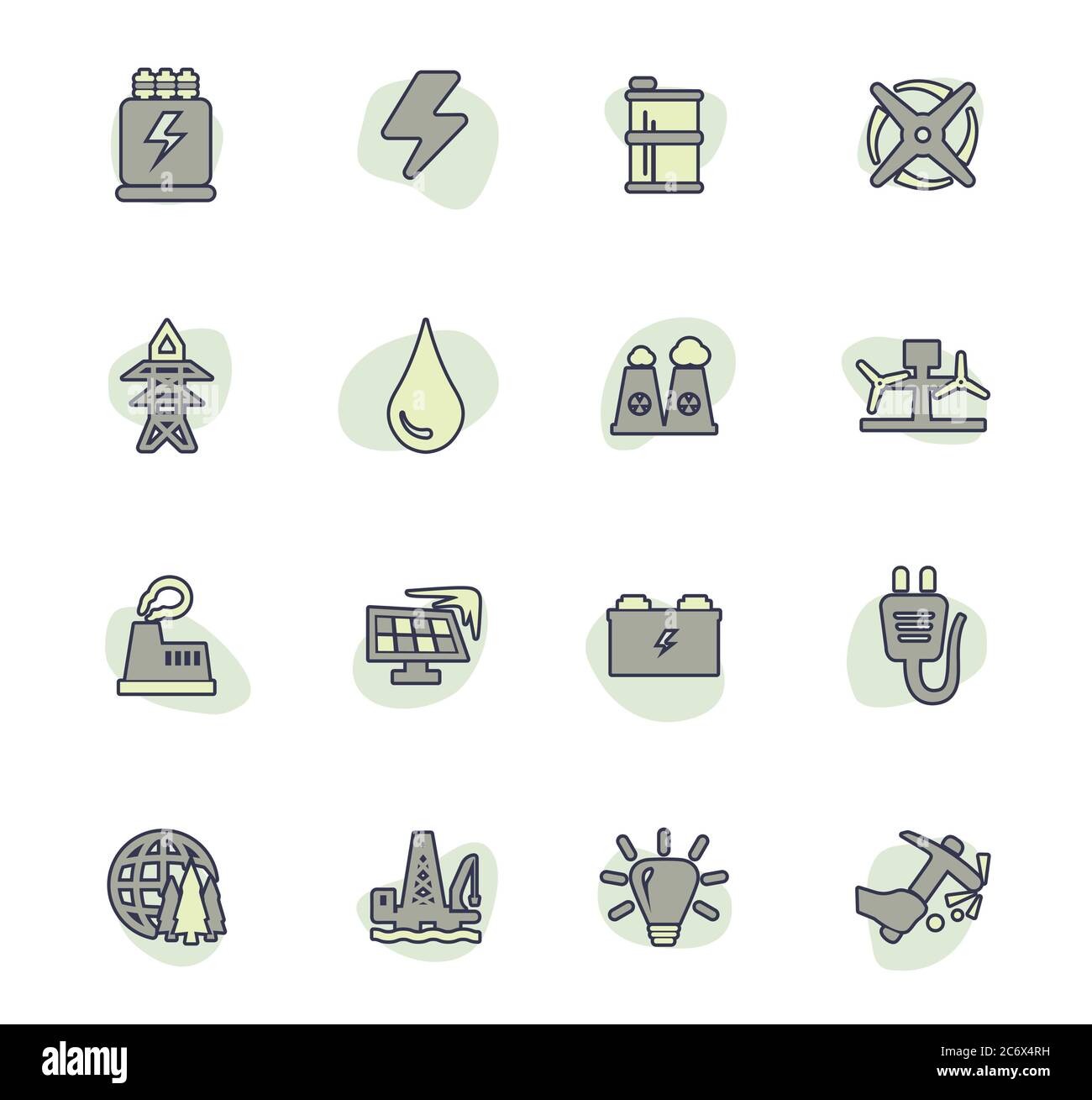 Alternative Energy Icons Set Stock Vector Image And Art Alamy