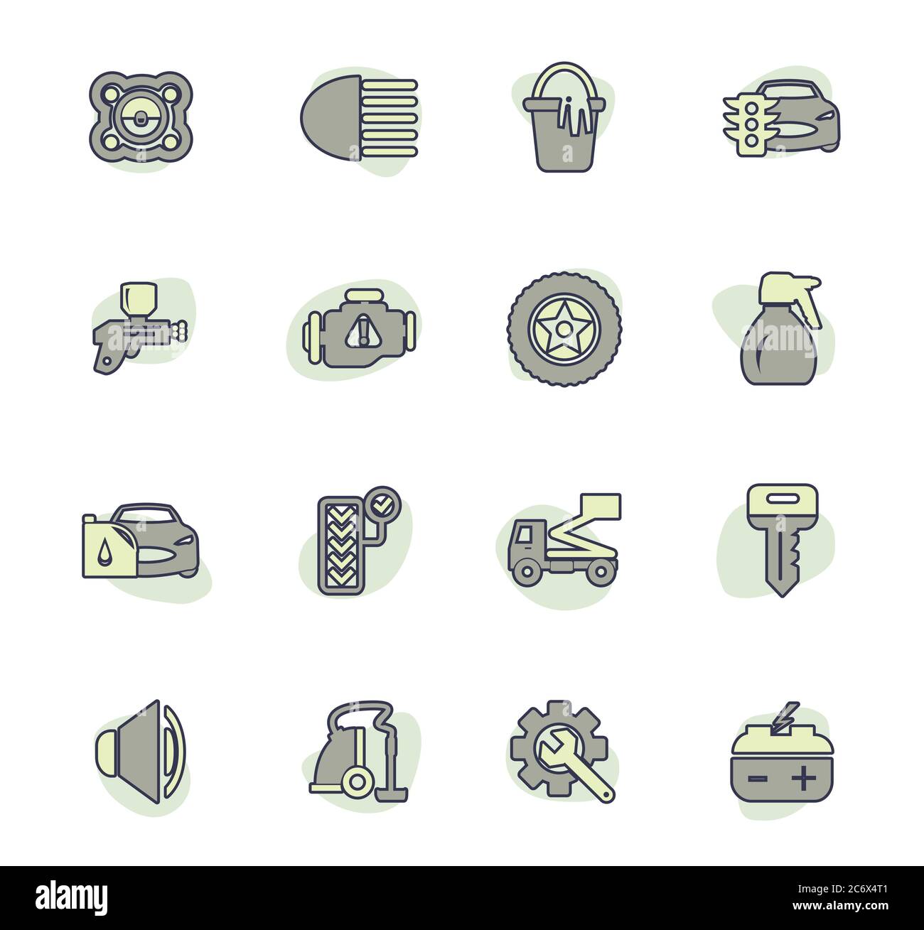Car shop icons set Stock Vector Image & Art - Alamy